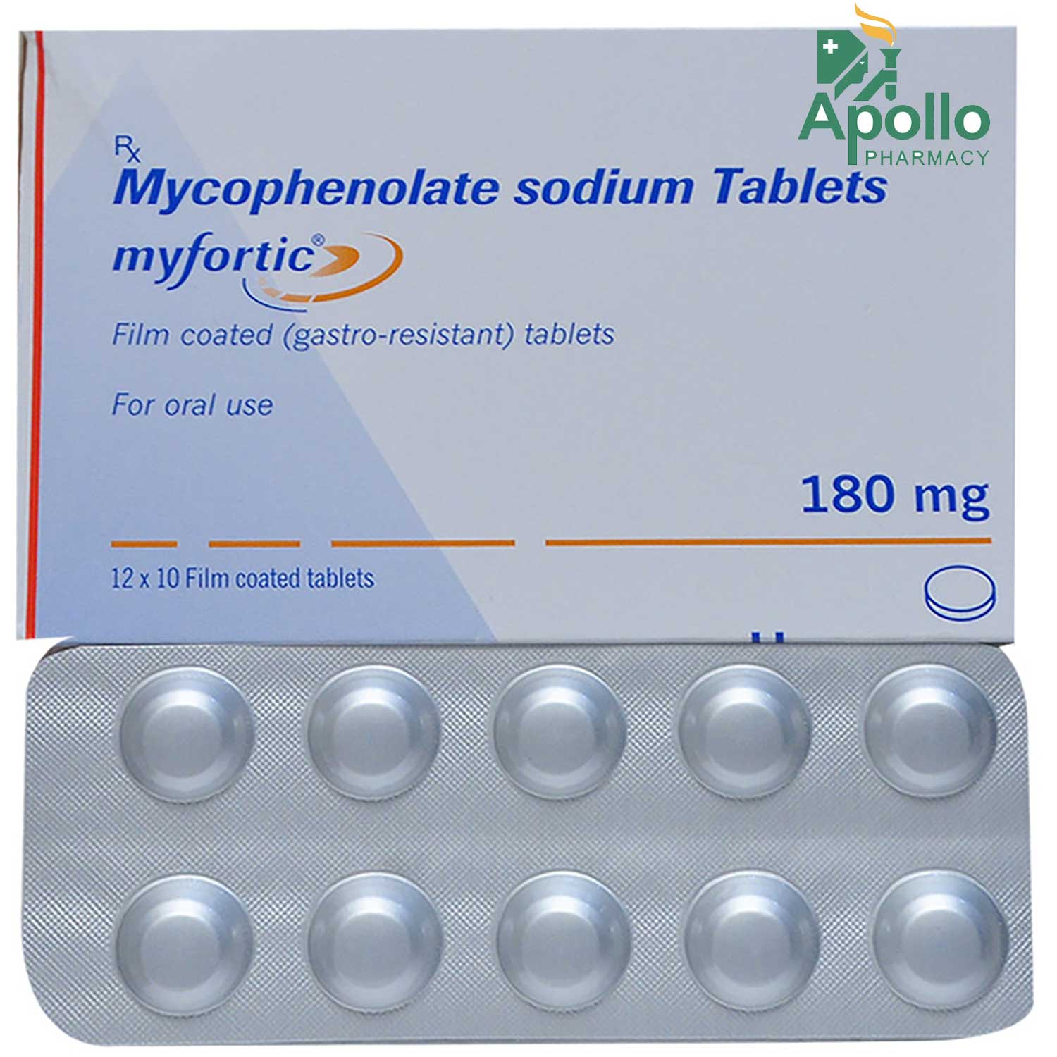 Myfortic 180 mg Tablet 10's Price, Uses, Side Effects, Composition ...