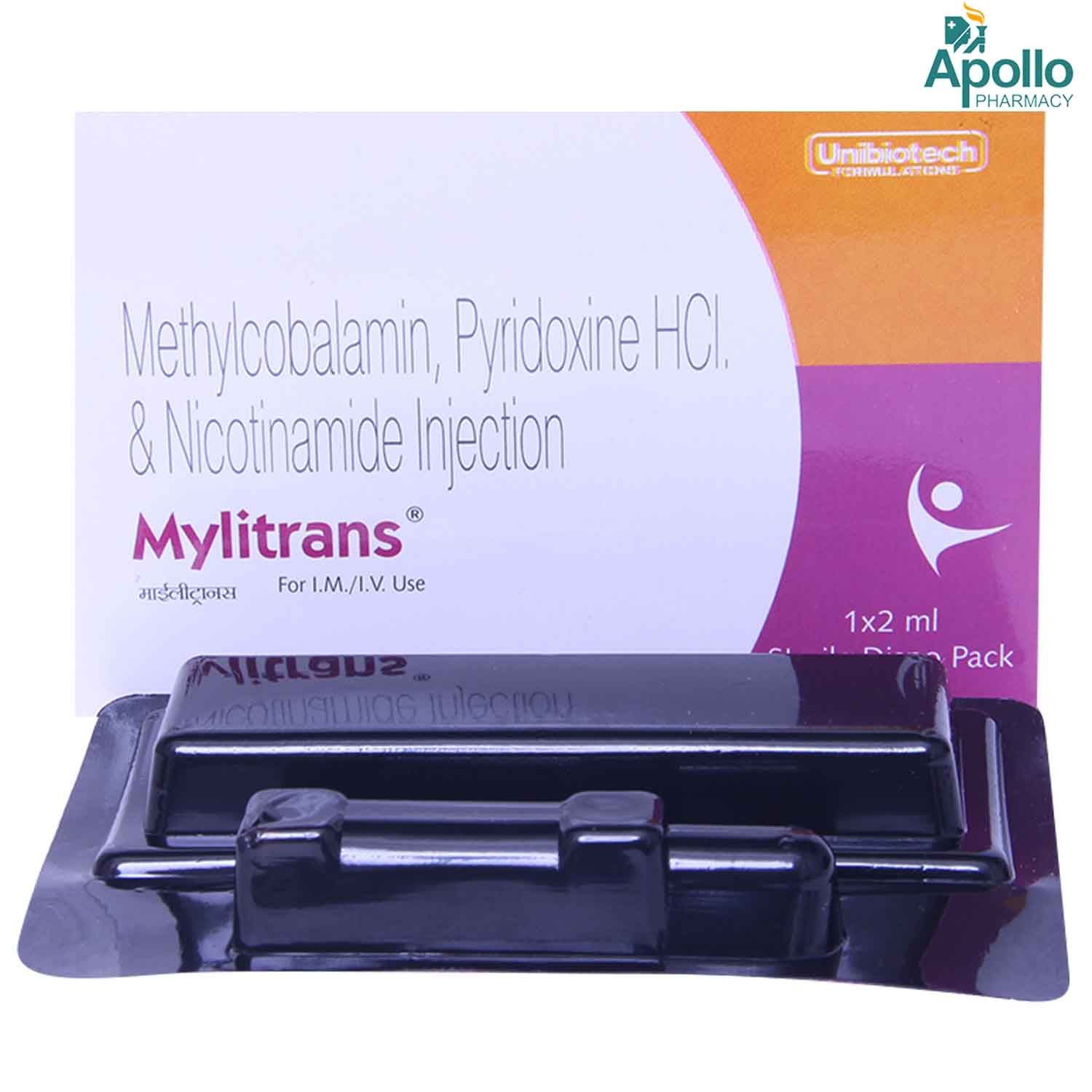 MYLITRANS STERILE INJECTION 2ML Price, Uses, Side Effects, Composition ...