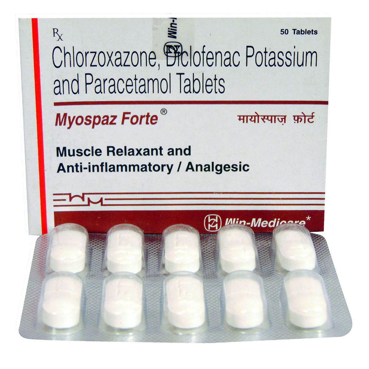 Myospaz Forte Tablet 10's Price, Uses, Side Effects, Composition ...