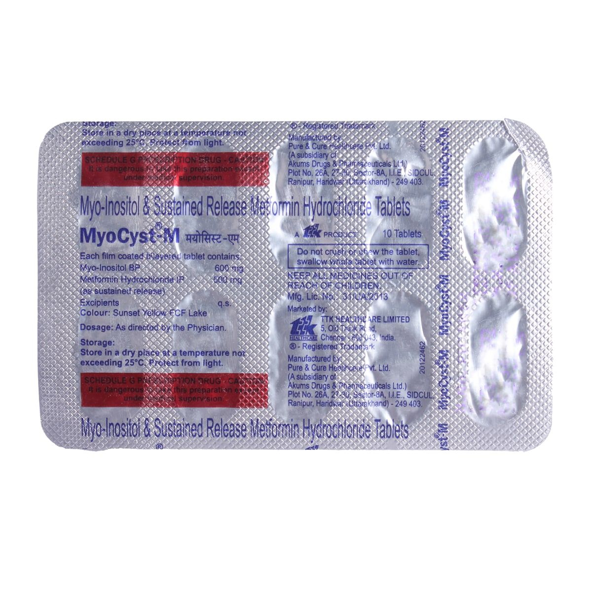 Myocyst M Tablet 10's Price, Uses, Side Effects, Composition - Apollo ...