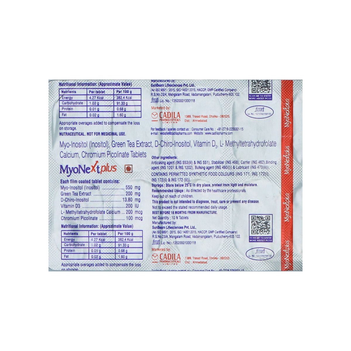 Myonext Plus Tablet 10's Price, Uses, Side Effects, Composition ...