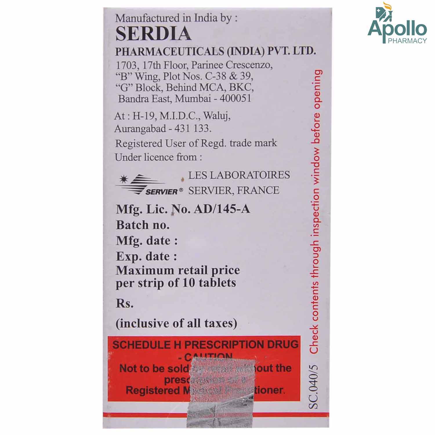 Natrilix Tablet 10's Price, Uses, Side Effects, Composition - Apollo ...