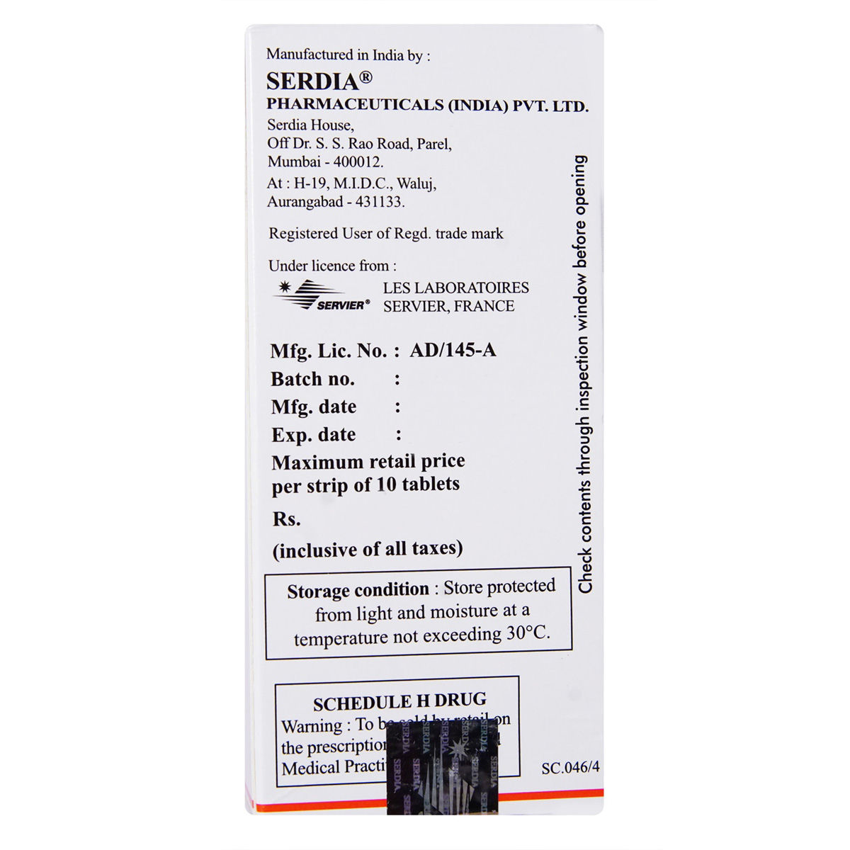 Natrilix SR Tablet 10's Price, Uses, Side Effects, Composition - Apollo ...