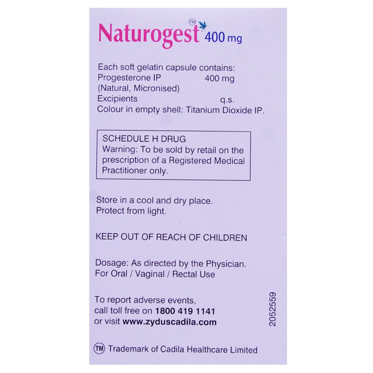 Naturogest 400 Capsule 10's Price, Uses, Side Effects, Composition ...