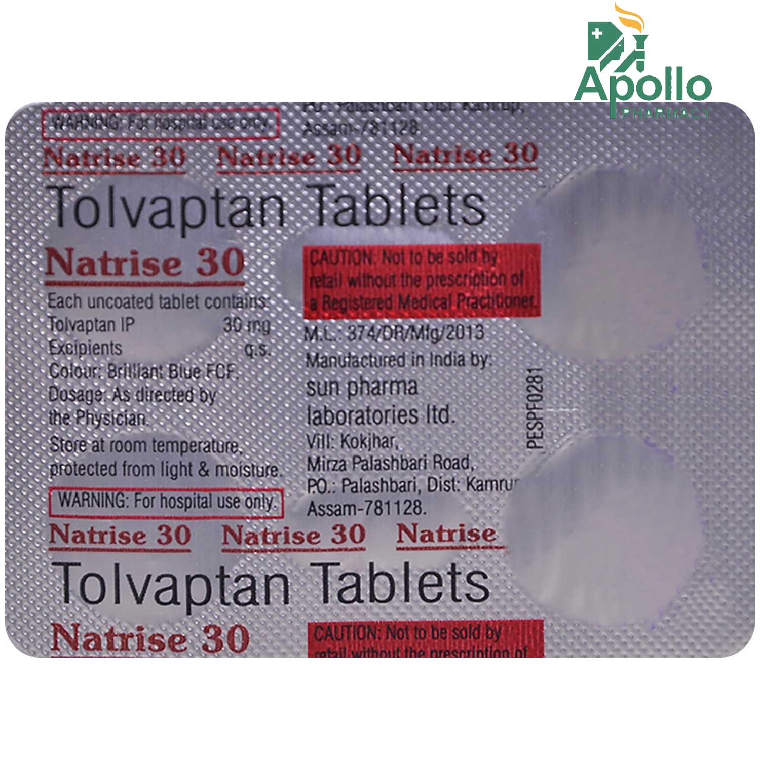 Natrise 30 Tablet 4's Price, Uses, Side Effects, Composition - Apollo ...