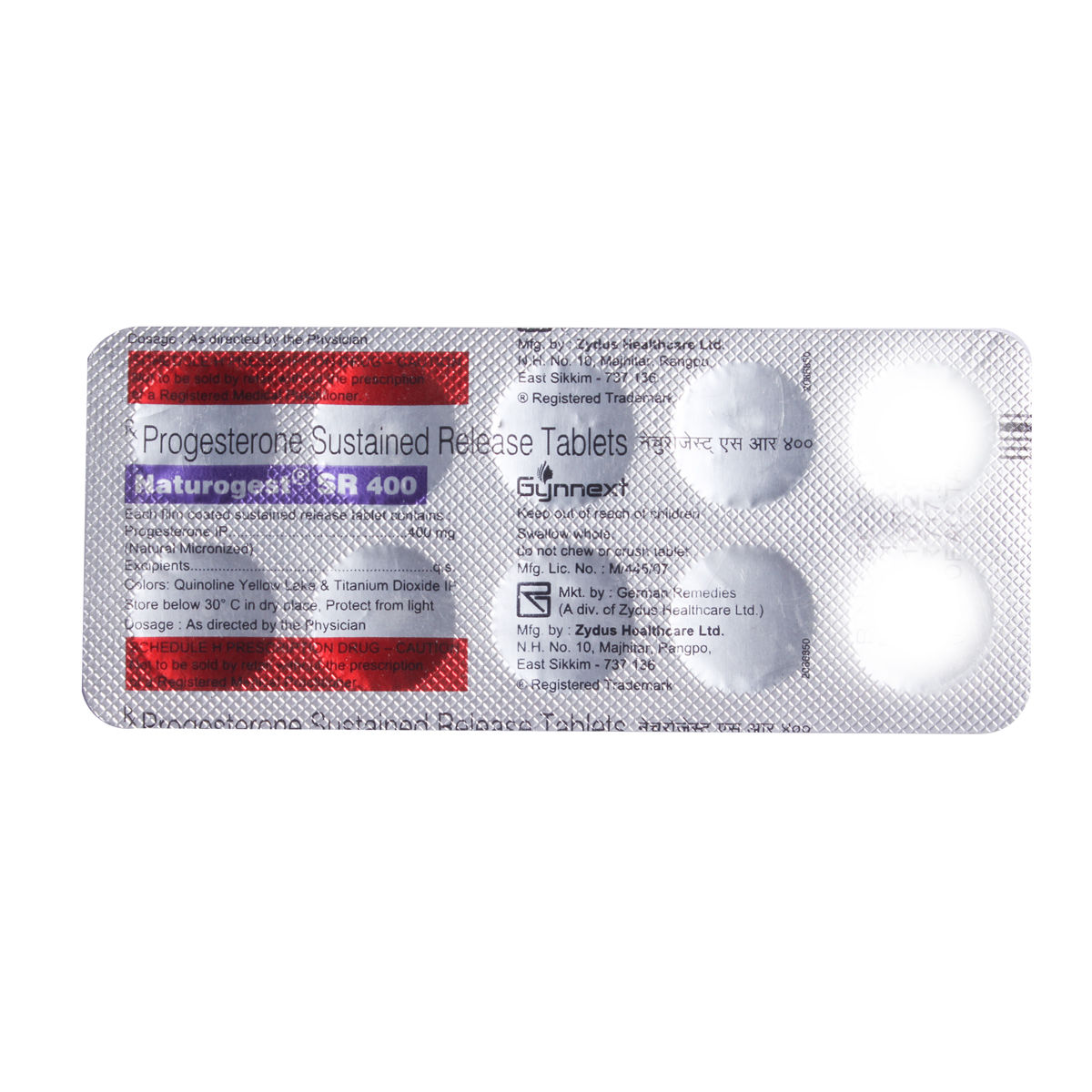 Naturogest SR 400 Tablet 10's Price, Uses, Side Effects, Composition ...
