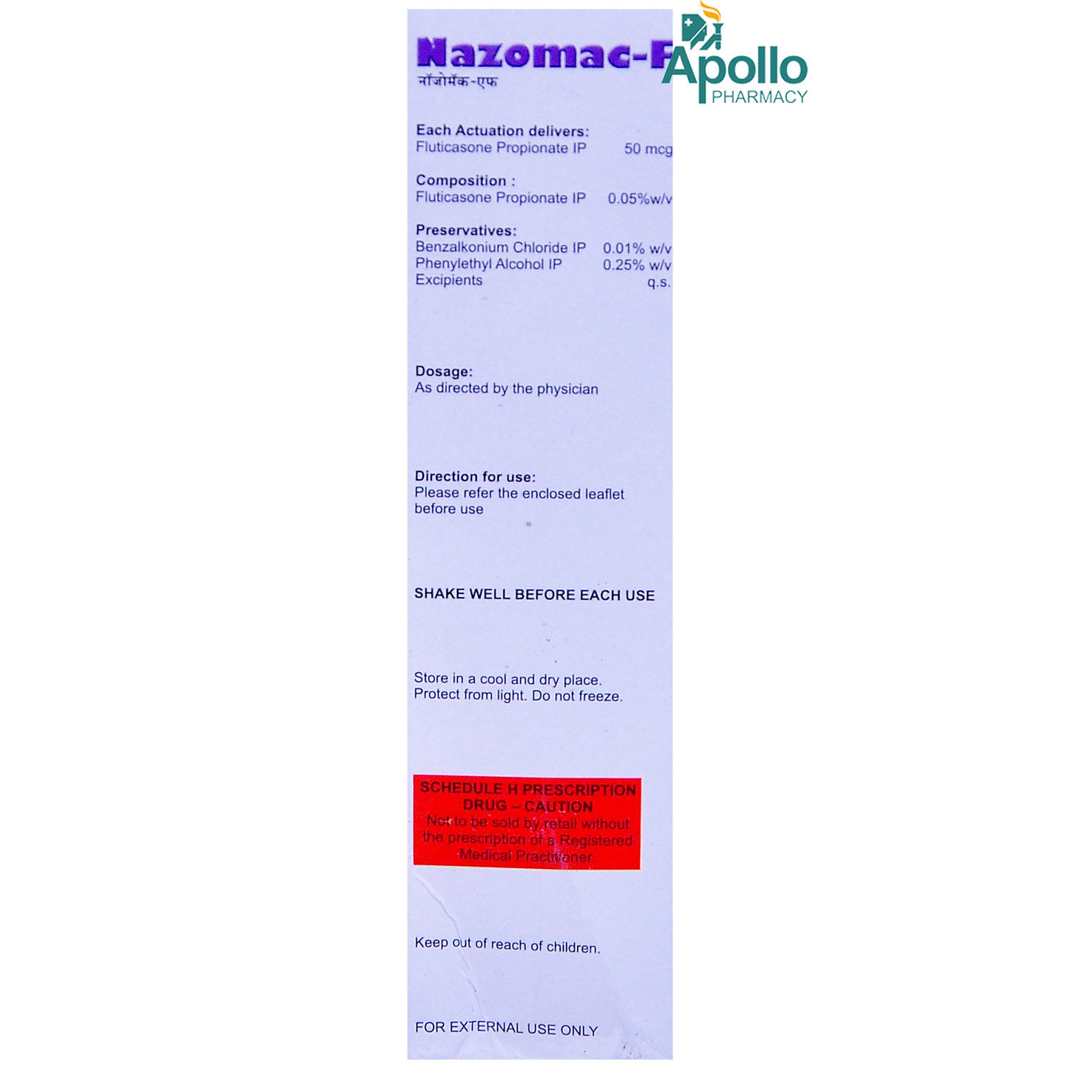 NAZOMAC F NASAL SPRAY Price, Uses, Side Effects, Composition - Apollo ...