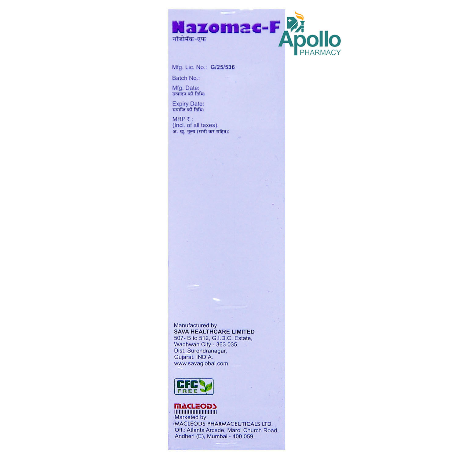 NAZOMAC F NASAL SPRAY Price, Uses, Side Effects, Composition - Apollo ...