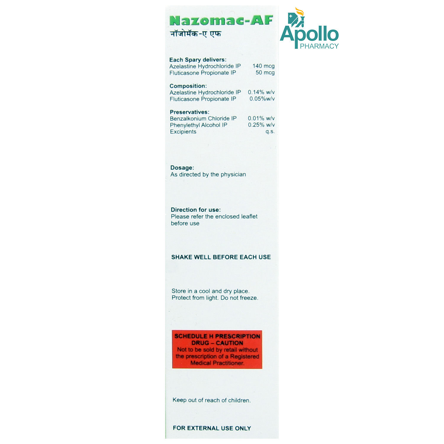 Nazomac-AF Nasal Spray 120 mdi Price, Uses, Side Effects, Composition ...