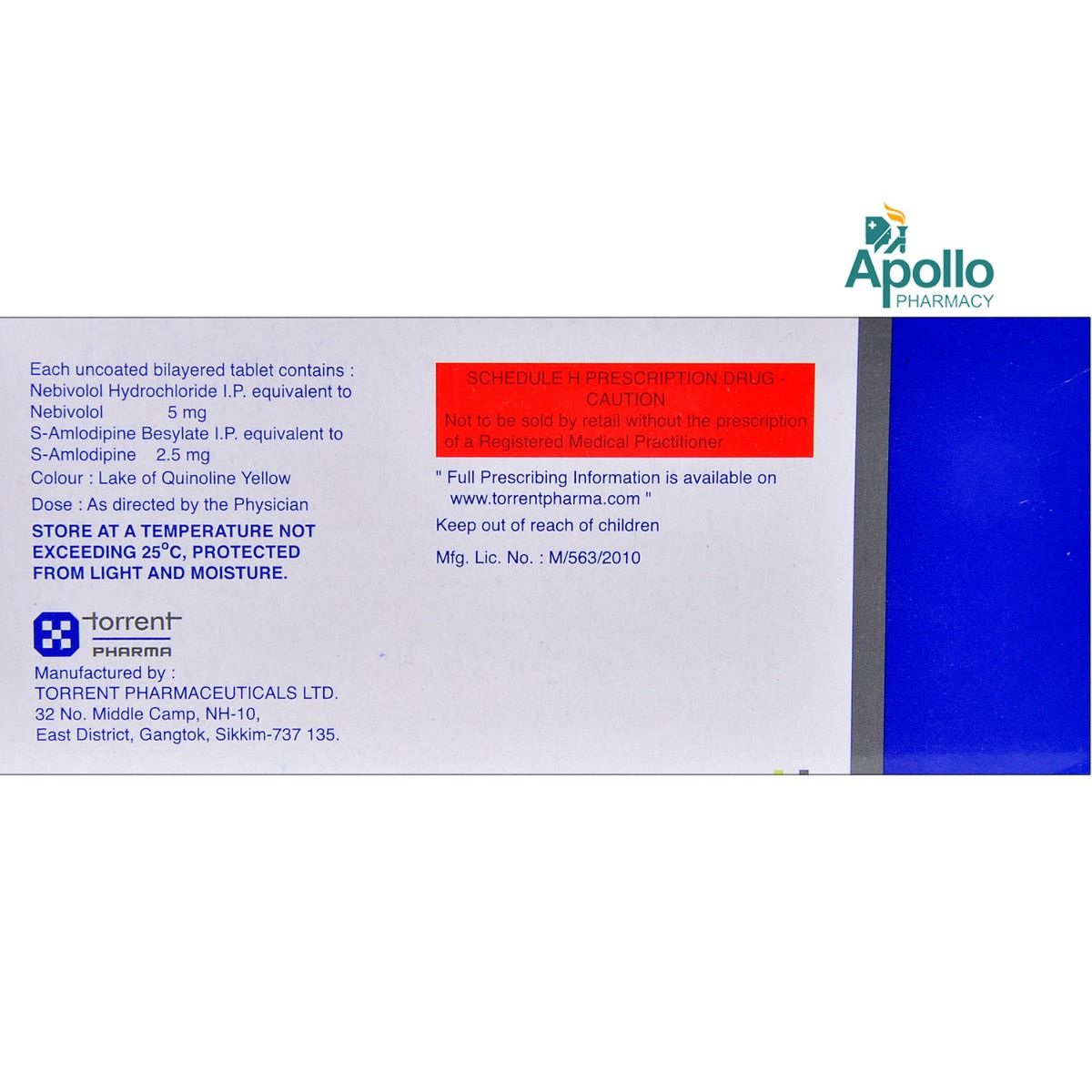 Nebicard-SM Tablet 10's Price, Uses, Side Effects, Composition - Apollo ...