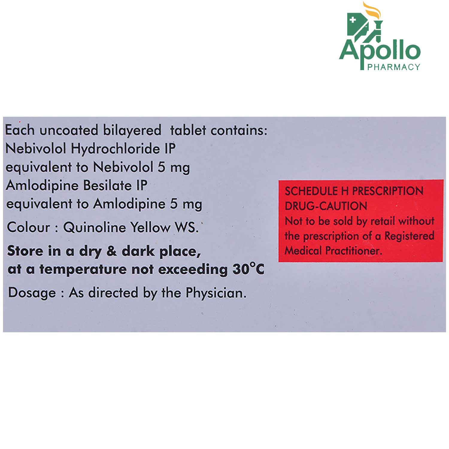 Nebilong-AM Tablet 10's Price, Uses, Side Effects, Composition - Apollo ...