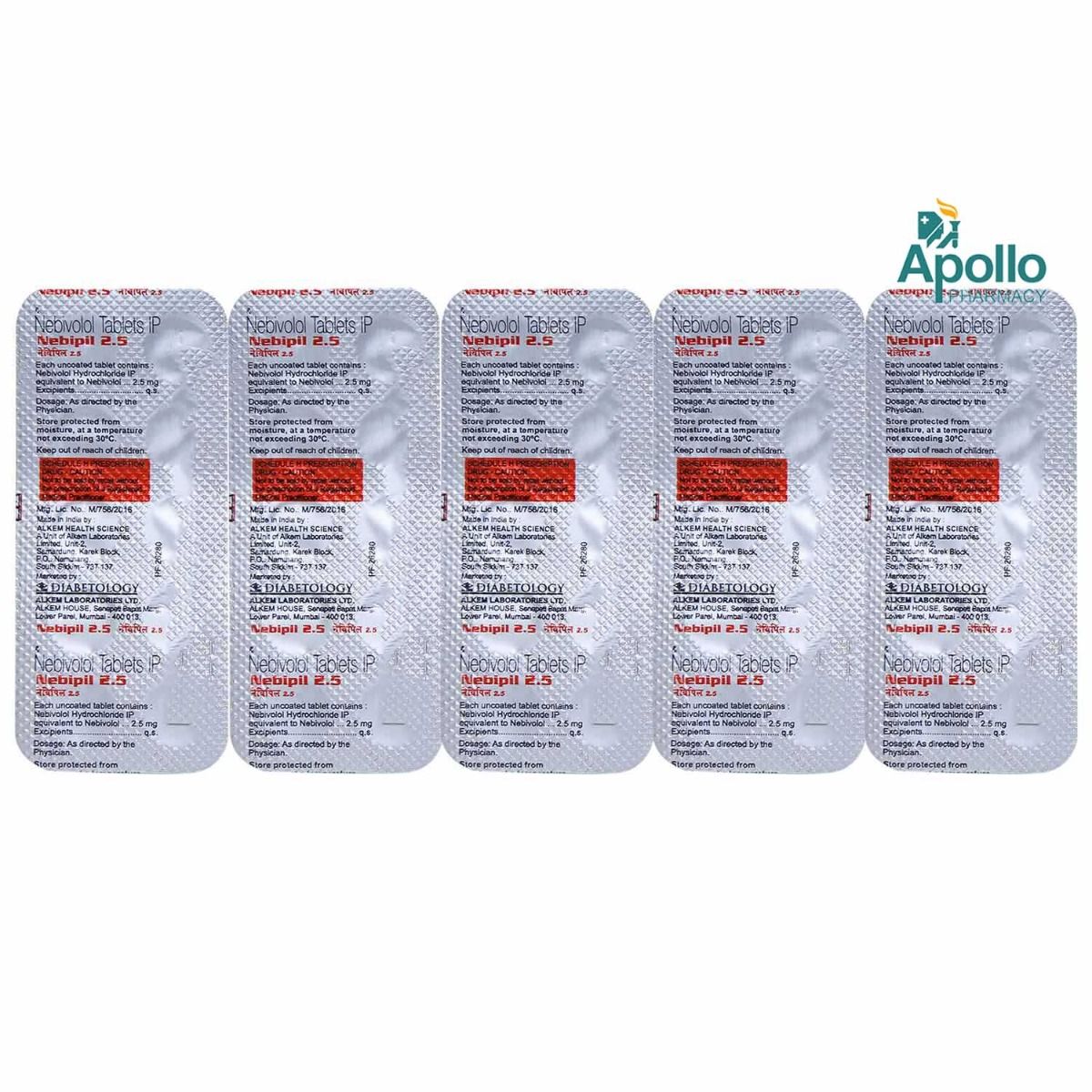 NEBIPIL 2.5MG TABLET Price, Uses, Side Effects, Composition - Apollo ...
