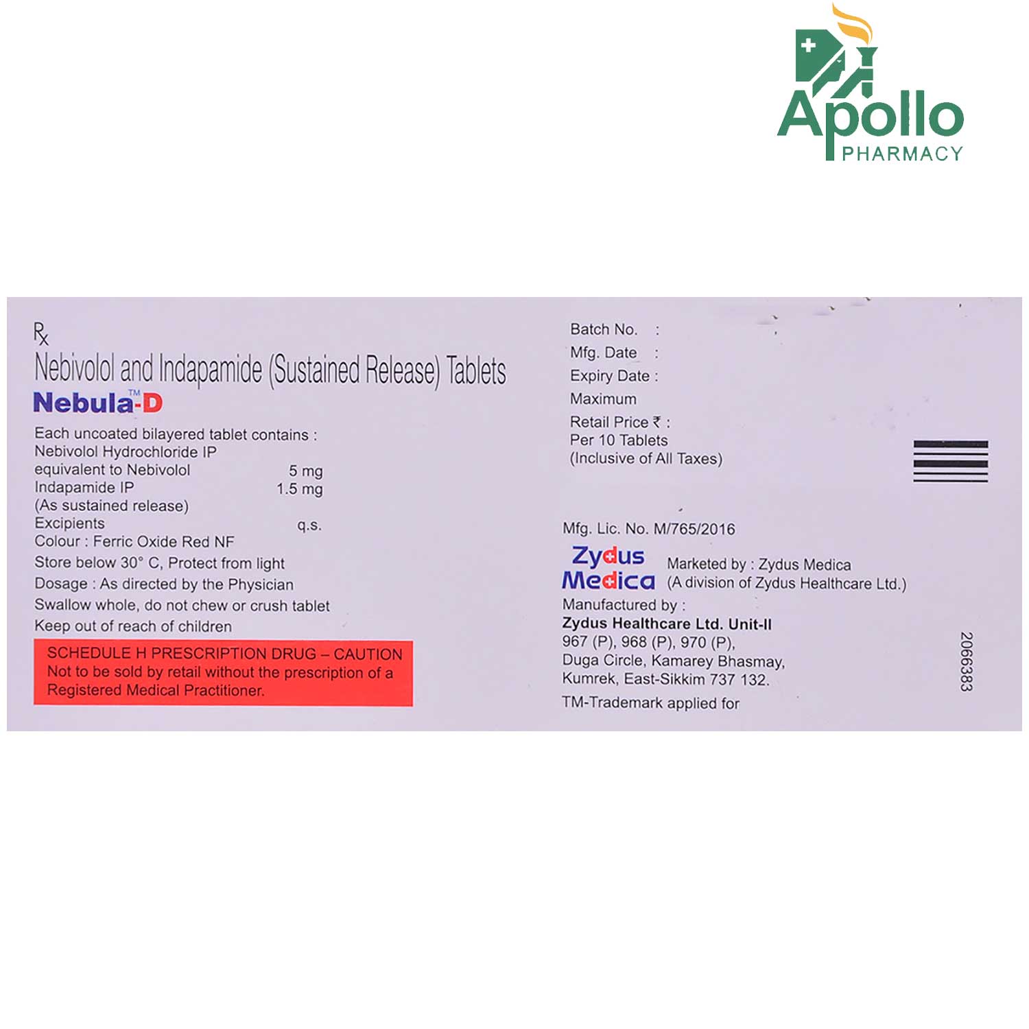Nebula-D Tablet 10's Price, Uses, Side Effects, Composition - Apollo ...