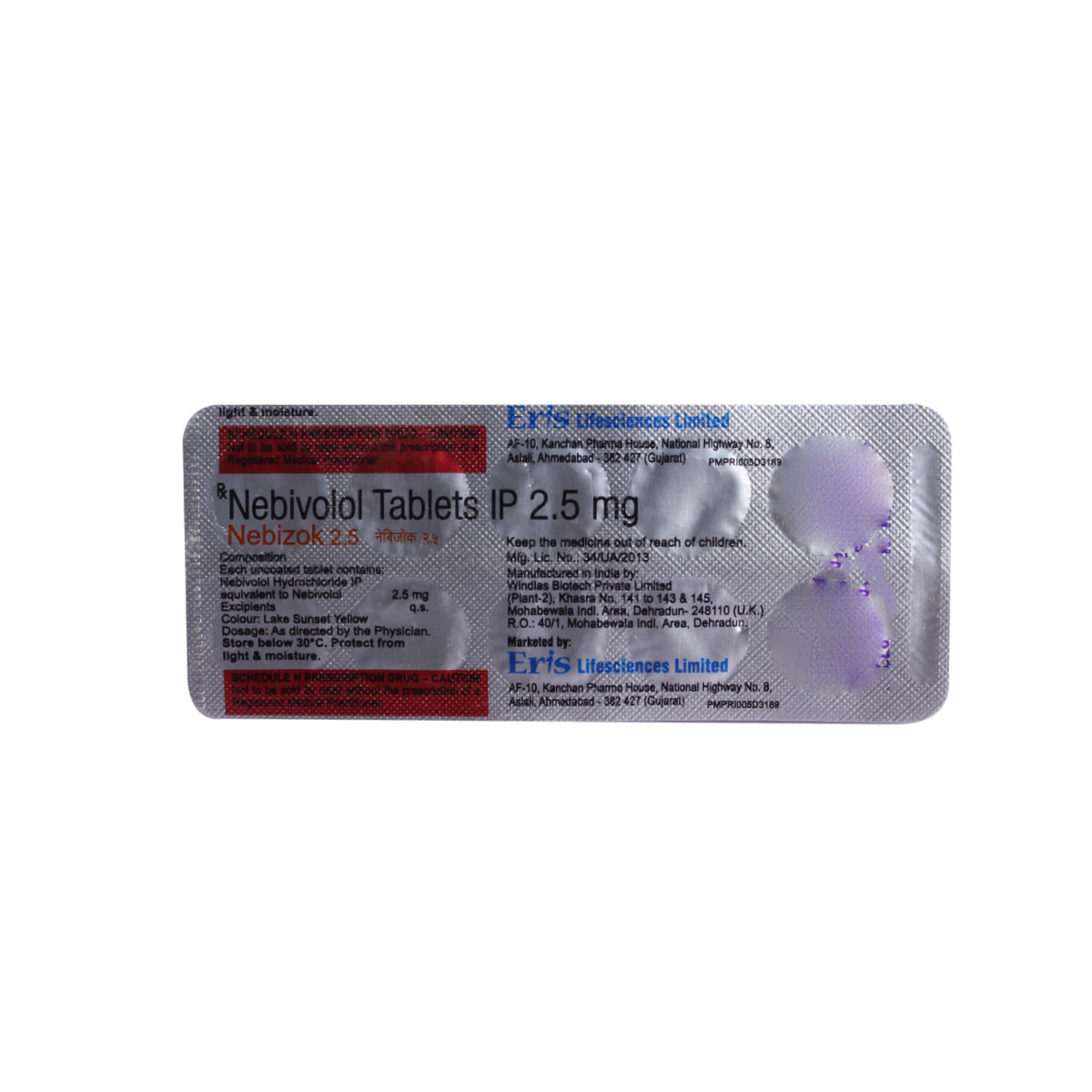 NEBIZOK 2.5MG TABLET 10'S Price, Uses, Side Effects, Composition ...