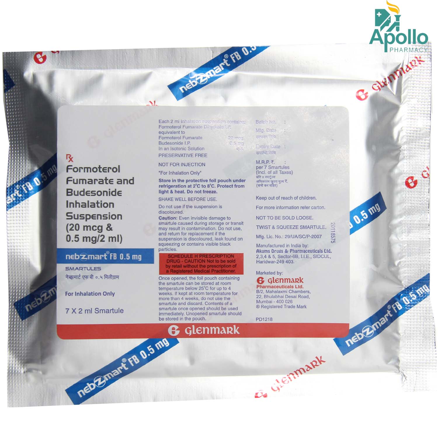 Nebzmart FB 0.5mg Smartules 7x2 ml Price, Uses, Side Effects ...