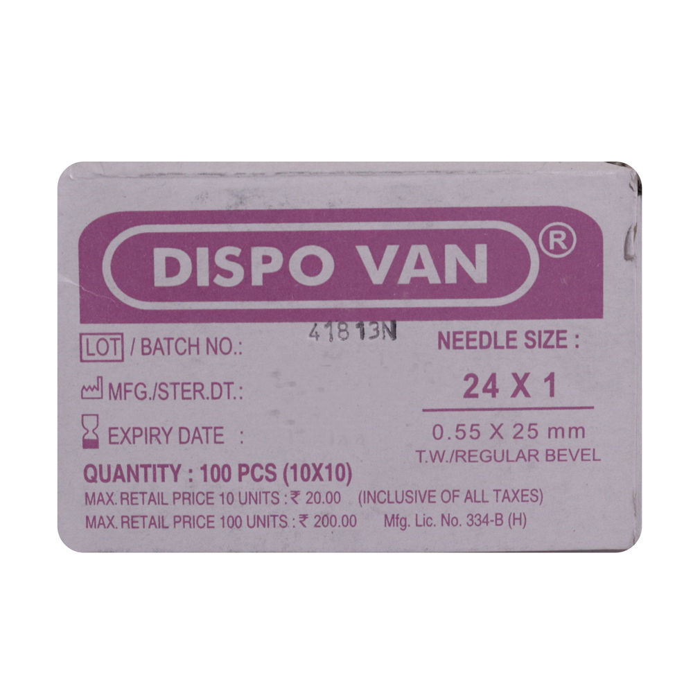 Needles Dispovan 24x1 Price, Uses, Side Effects, Composition - Apollo ...