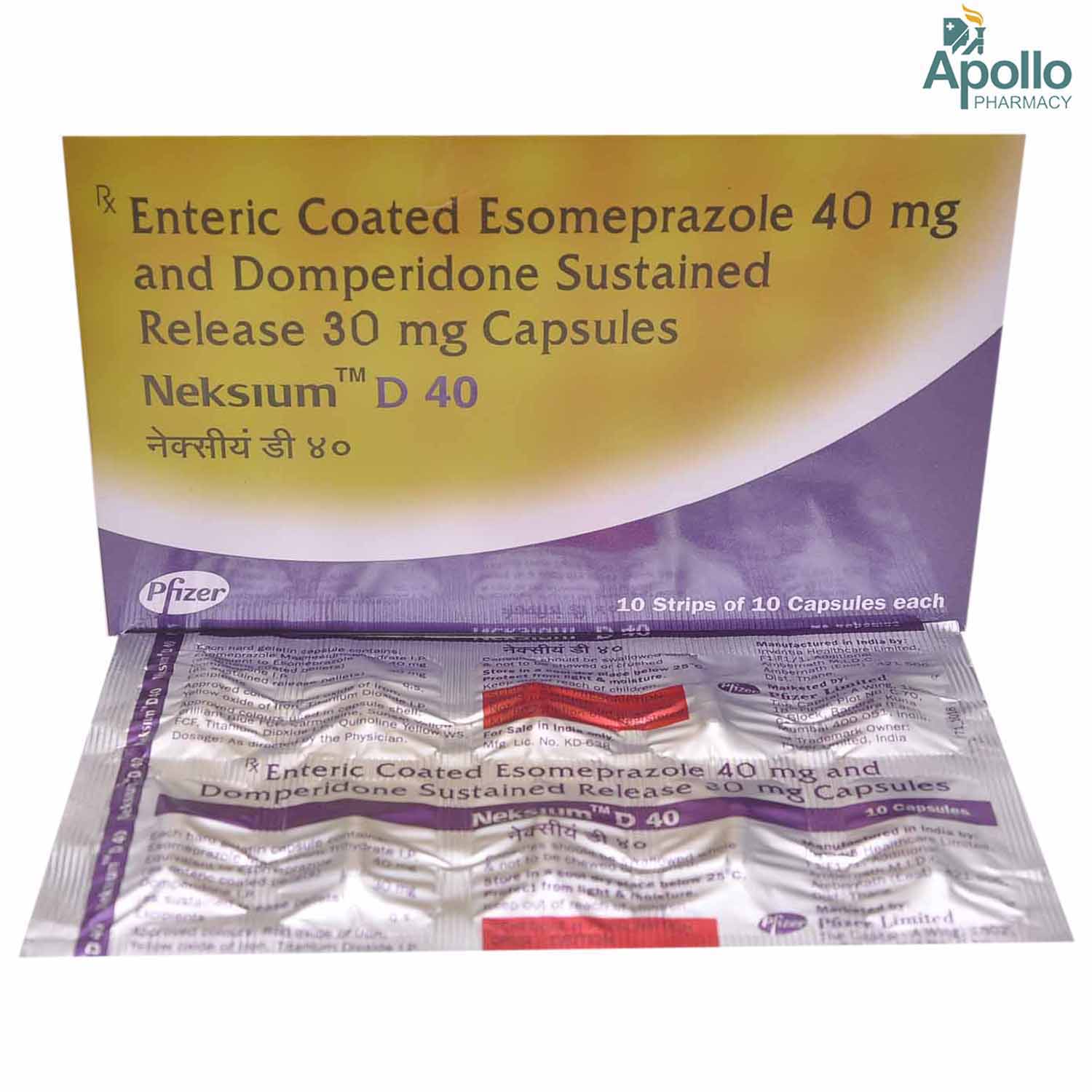 NEKSIUM D 40MG CAPSULE 10'S Price, Uses, Side Effects, Composition ...
