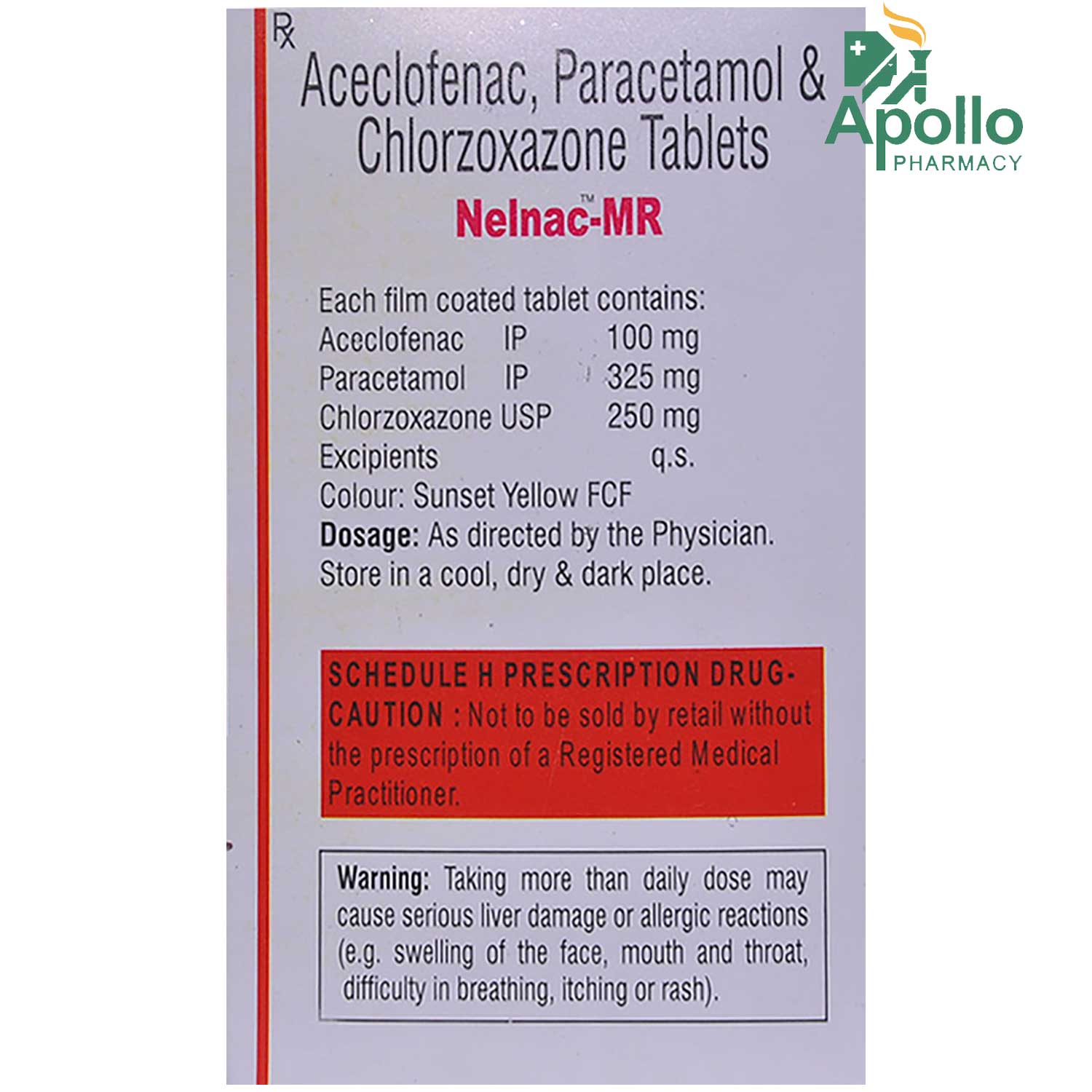 NELNAC MR TABLET Price, Uses, Side Effects, Composition - Apollo Pharmacy
