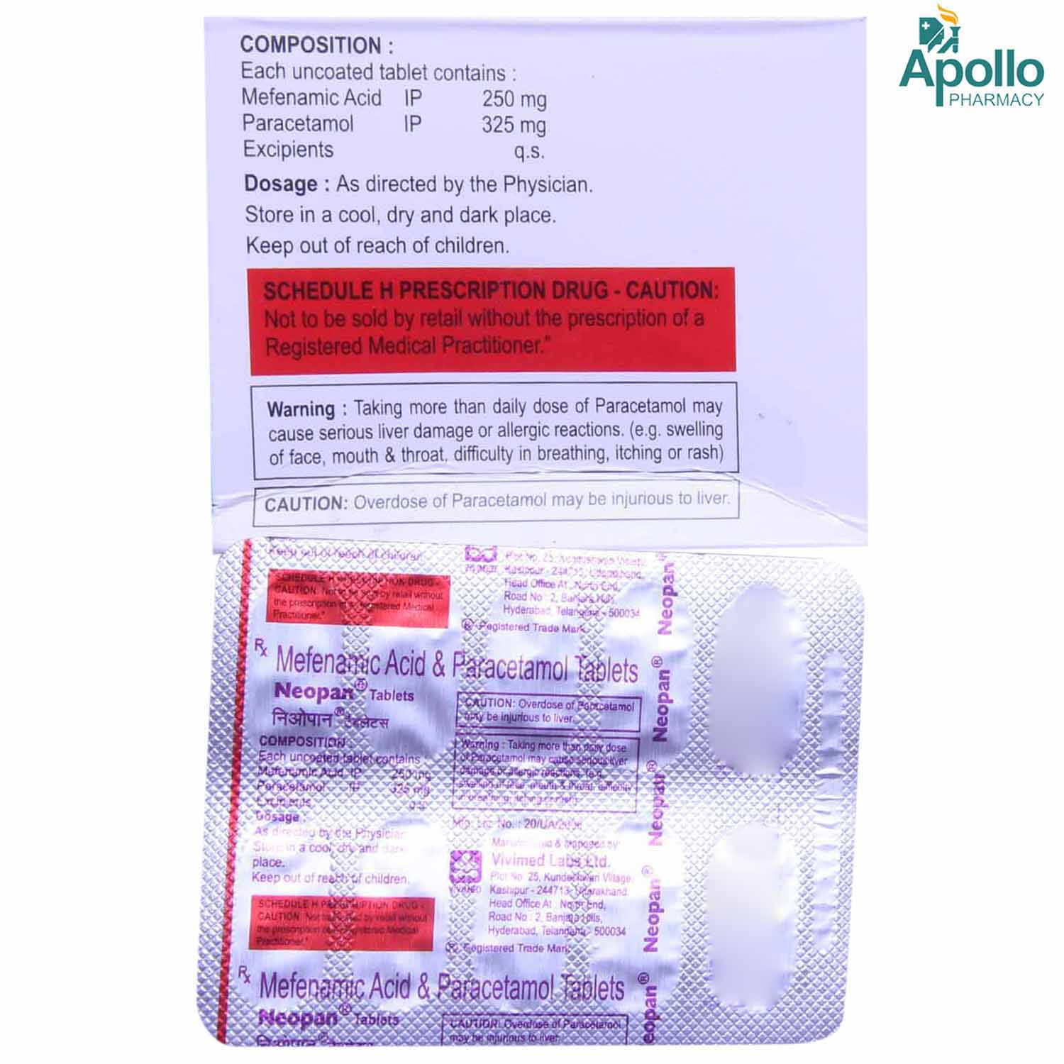 NEOPAN 250MG TABLET Price, Uses, Side Effects, Composition - Apollo ...