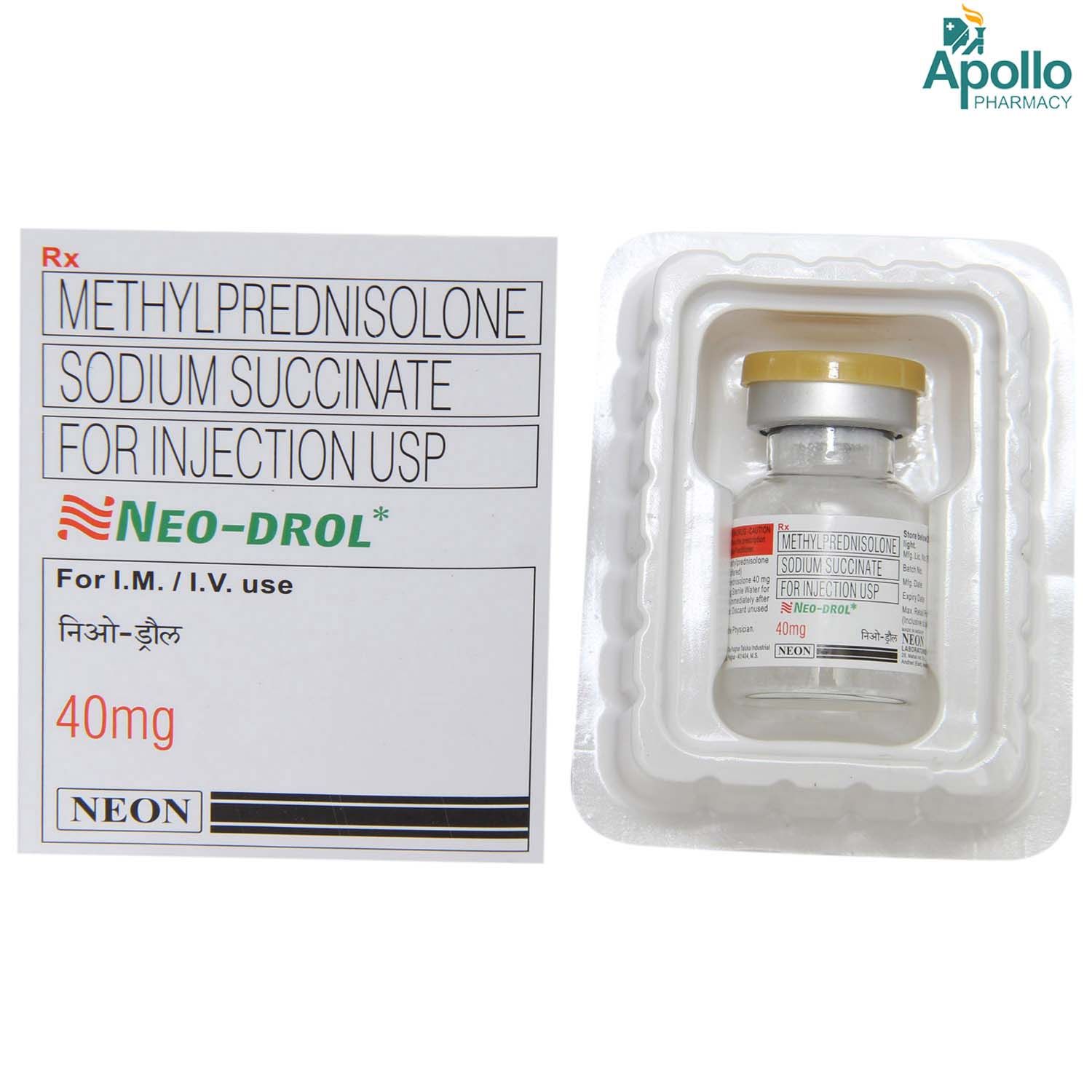Neo-Drol 40 mg Injection 1's Price, Uses, Side Effects, Composition ...