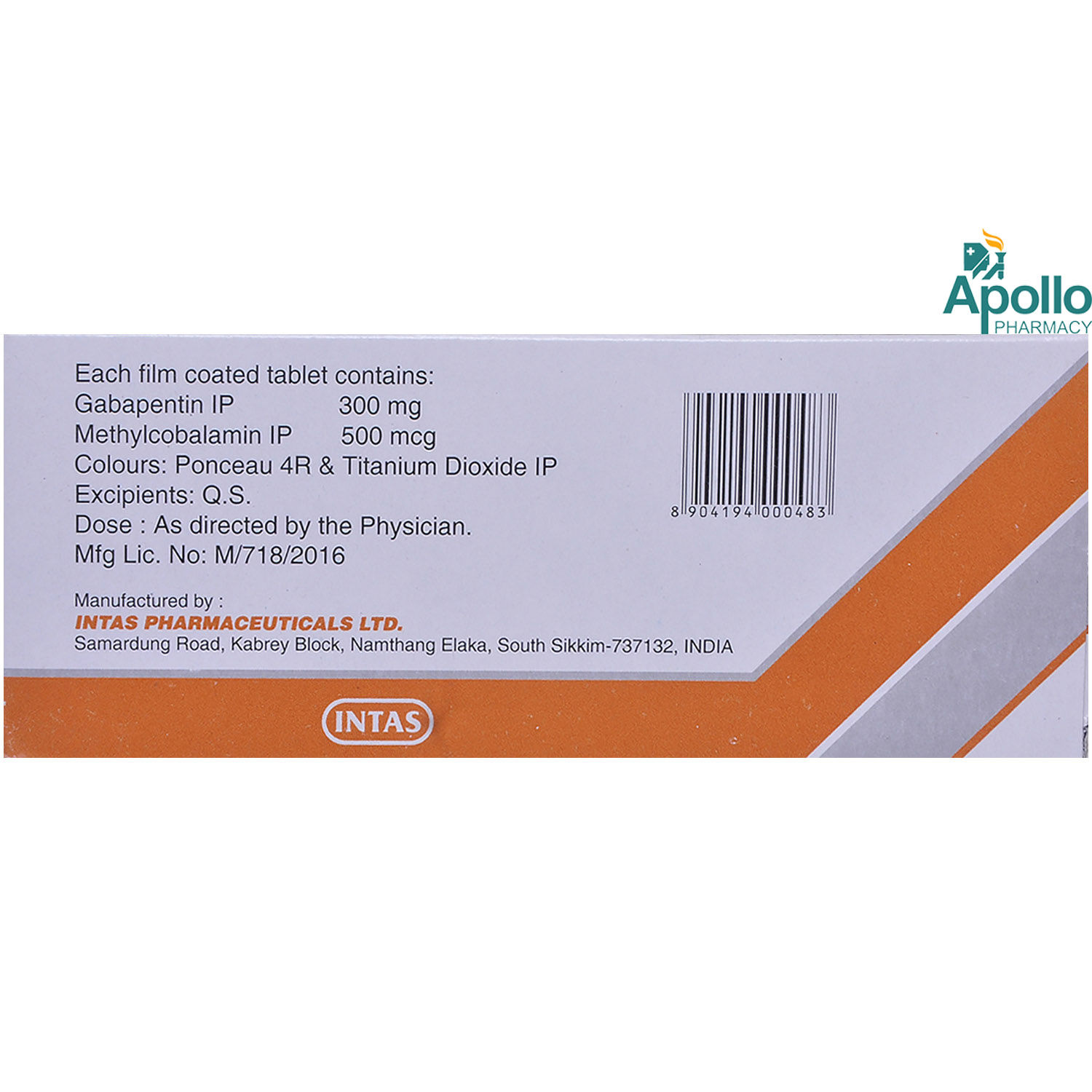 Nervz-G Tablet 10's Price, Uses, Side Effects, Composition - Apollo ...