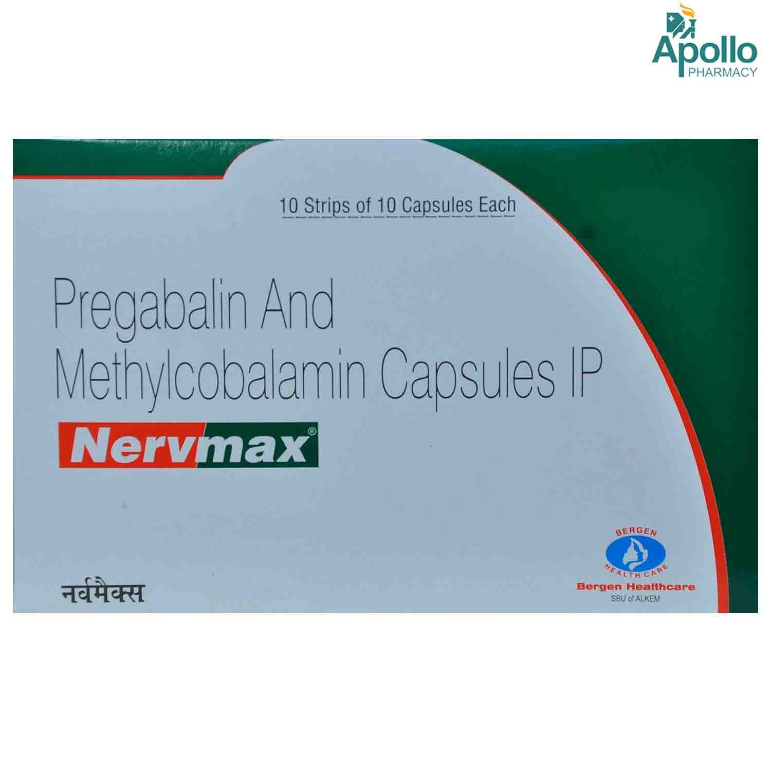 Nervmax Capsule 10's Price, Uses, Side Effects, Composition - Apollo ...