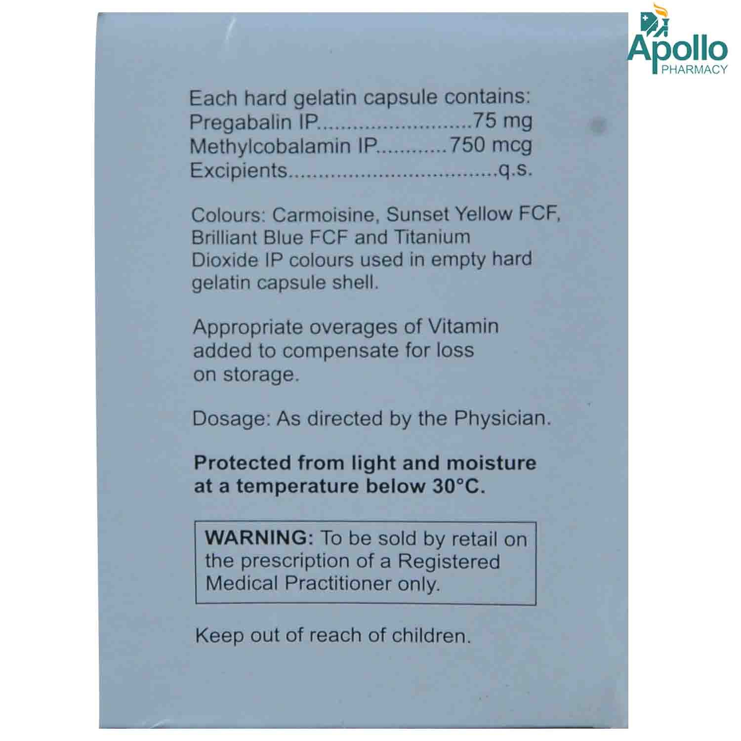 Nervmax Capsule 10's Price, Uses, Side Effects, Composition - Apollo ...