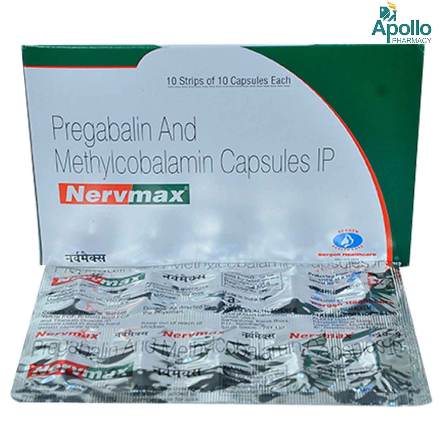 Nervmax Capsule 10's Price, Uses, Side Effects, Composition - Apollo ...