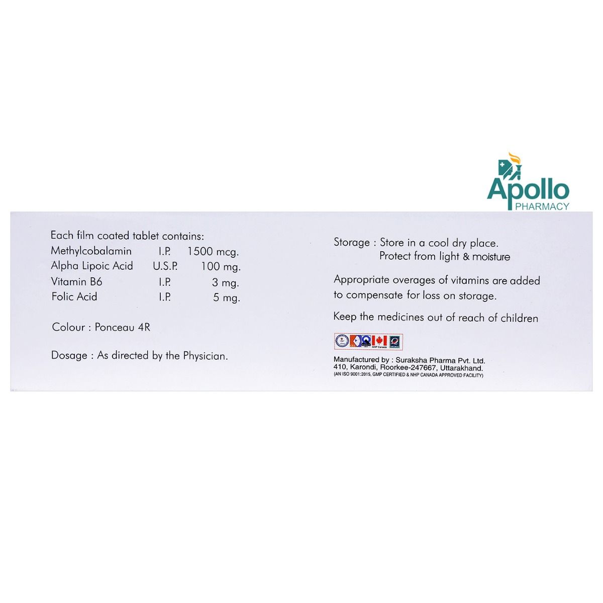 Nervetin Plus Tablet 10's Price, Uses, Side Effects, Composition ...
