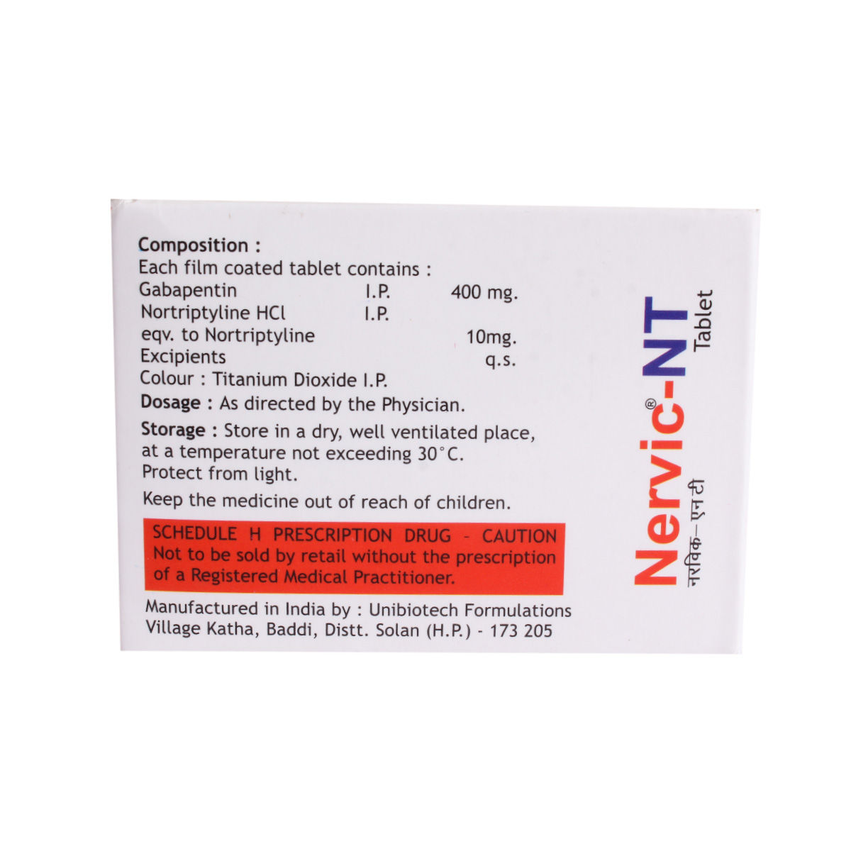 Nervic-NT Tablet 10's Price, Uses, Side Effects, Composition - Apollo ...