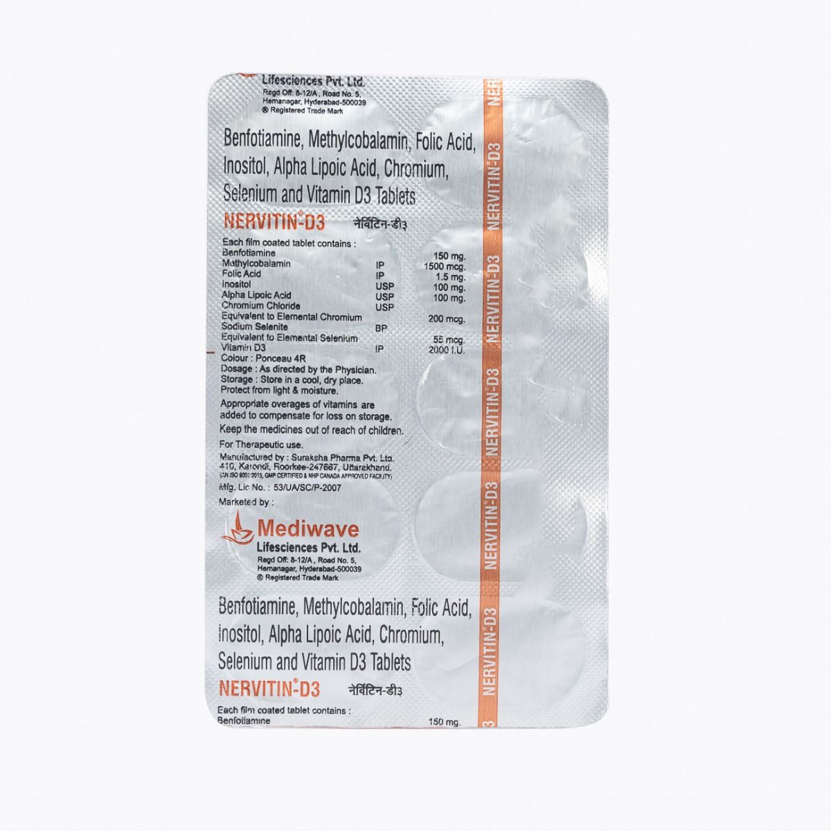 NERVITIN D3 TABLET 10'S Price, Uses, Side Effects, Composition - Apollo ...