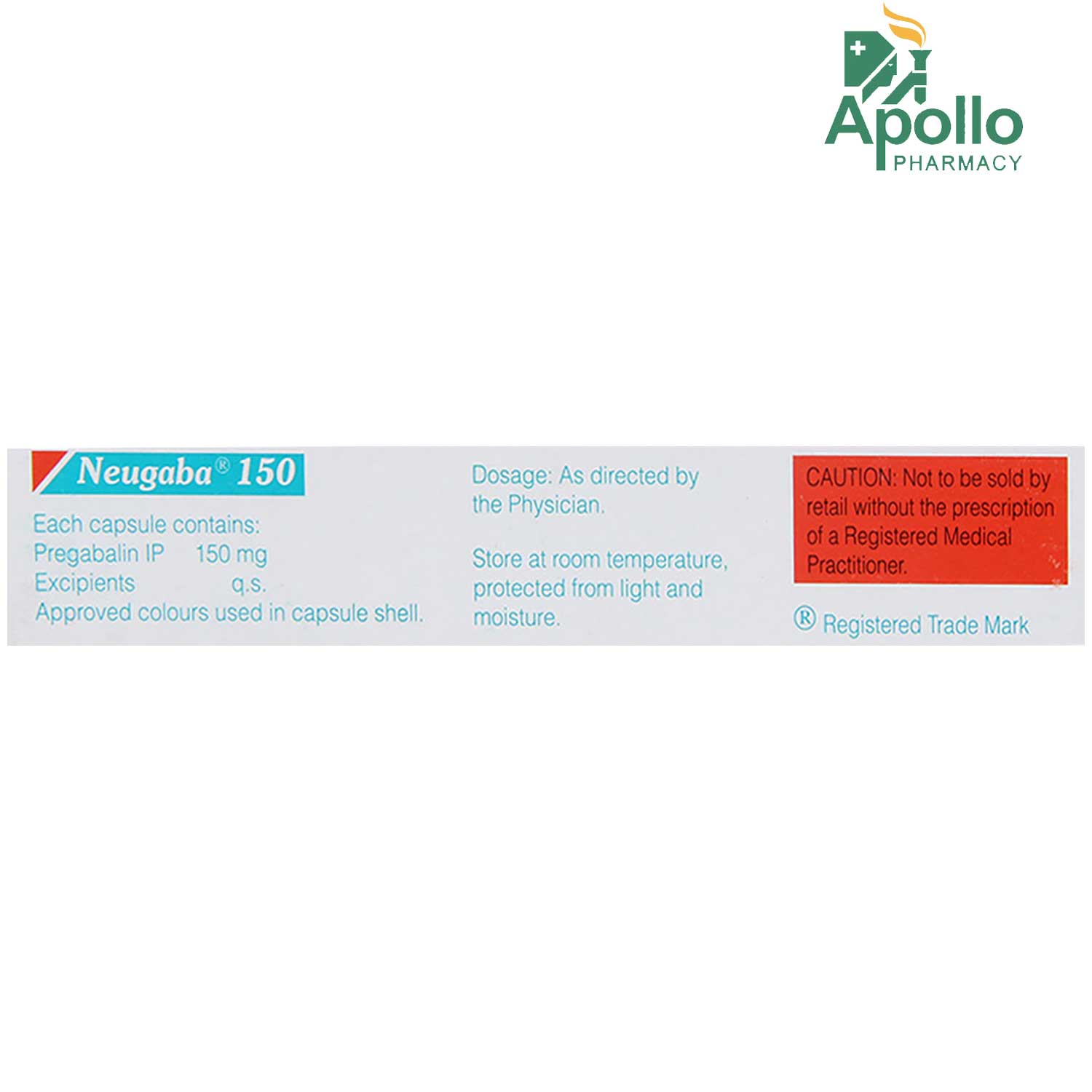 NEUGABA 150MG CAPSULE Price, Uses, Side Effects, Composition - Apollo ...