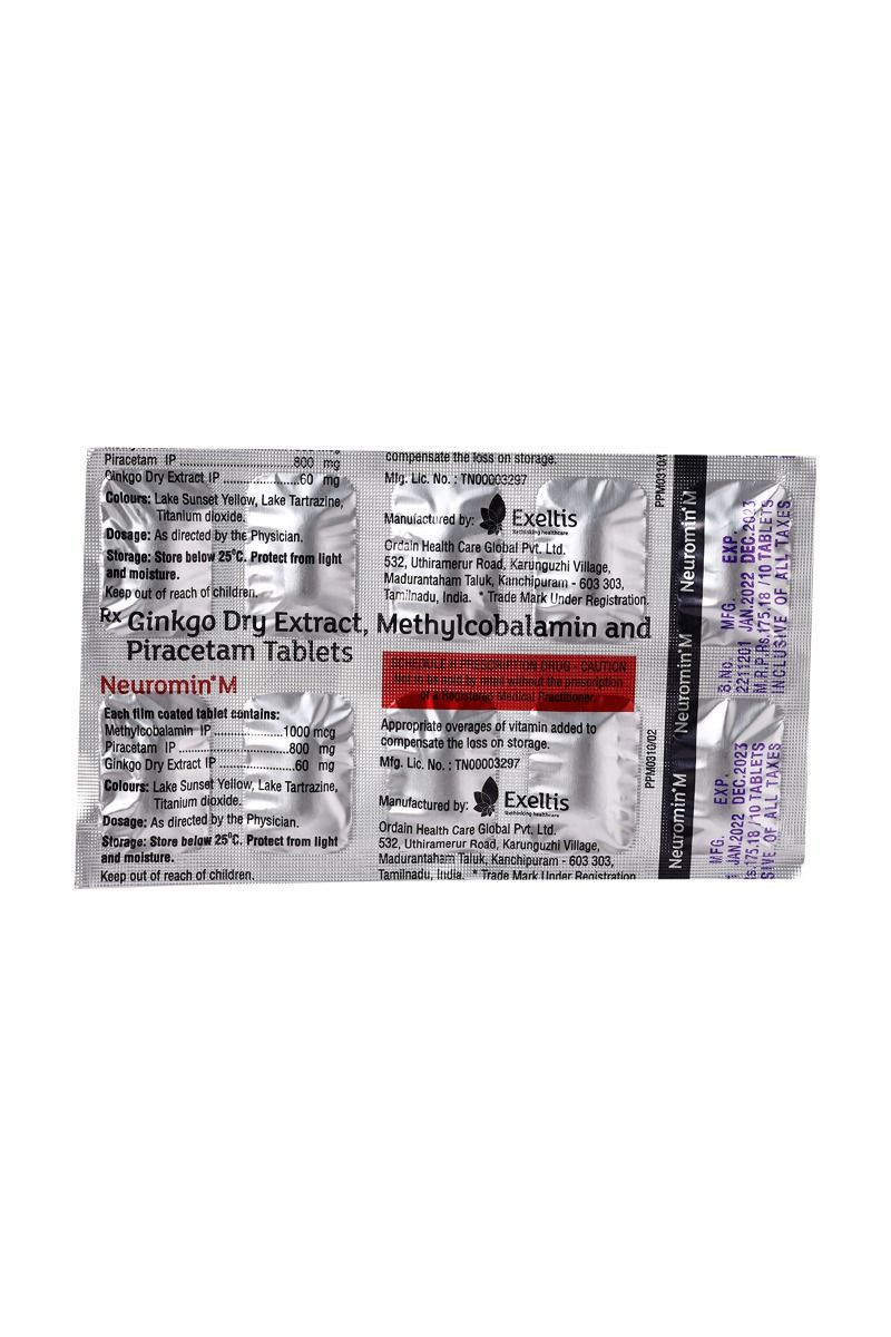 Neuromin M Tablet 10's Price, Uses, Side Effects, Composition - Apollo ...