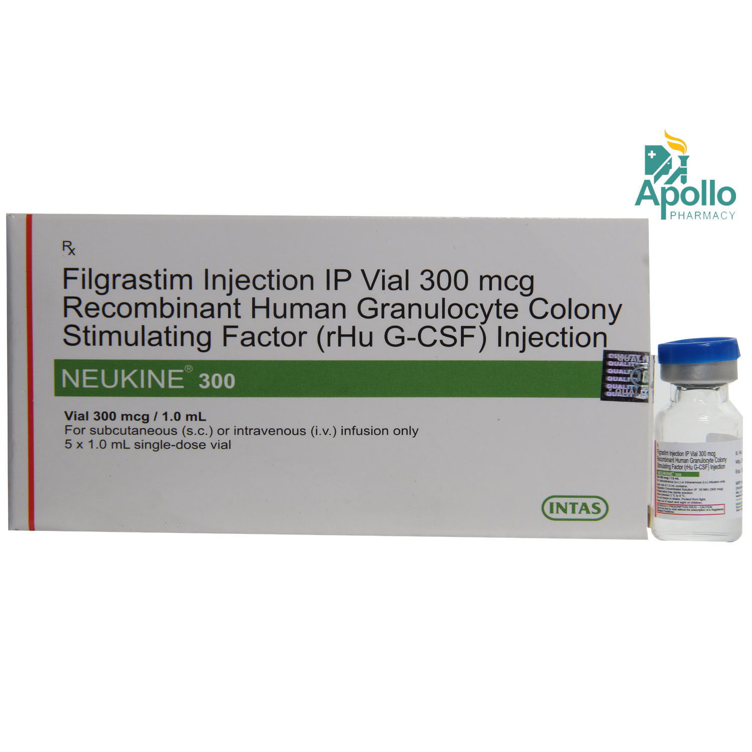 Neukine 300 Injection 1 ml Price, Uses, Side Effects, Composition ...