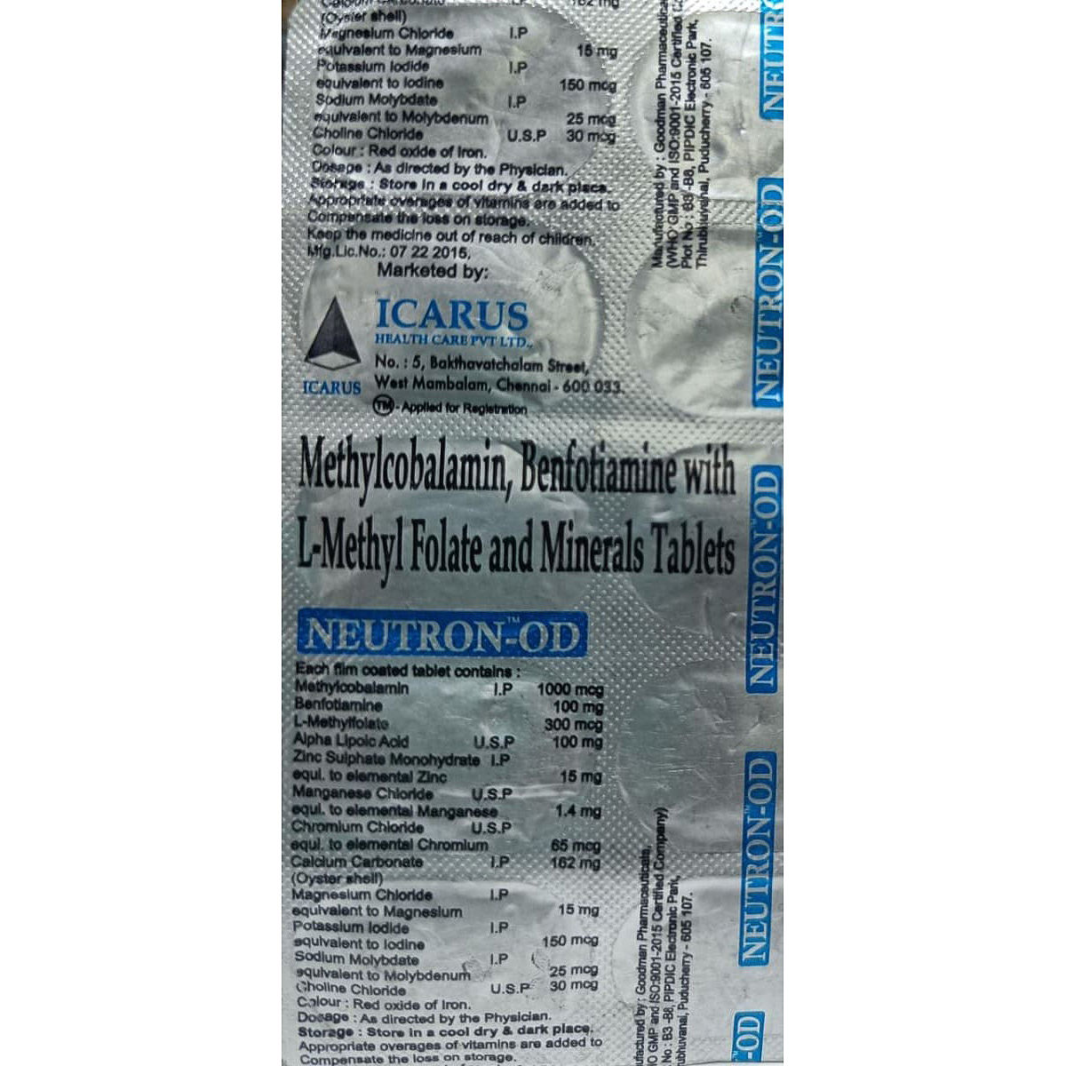 Neutron OD Tablet 10's Price, Uses, Side Effects, Composition - Apollo ...