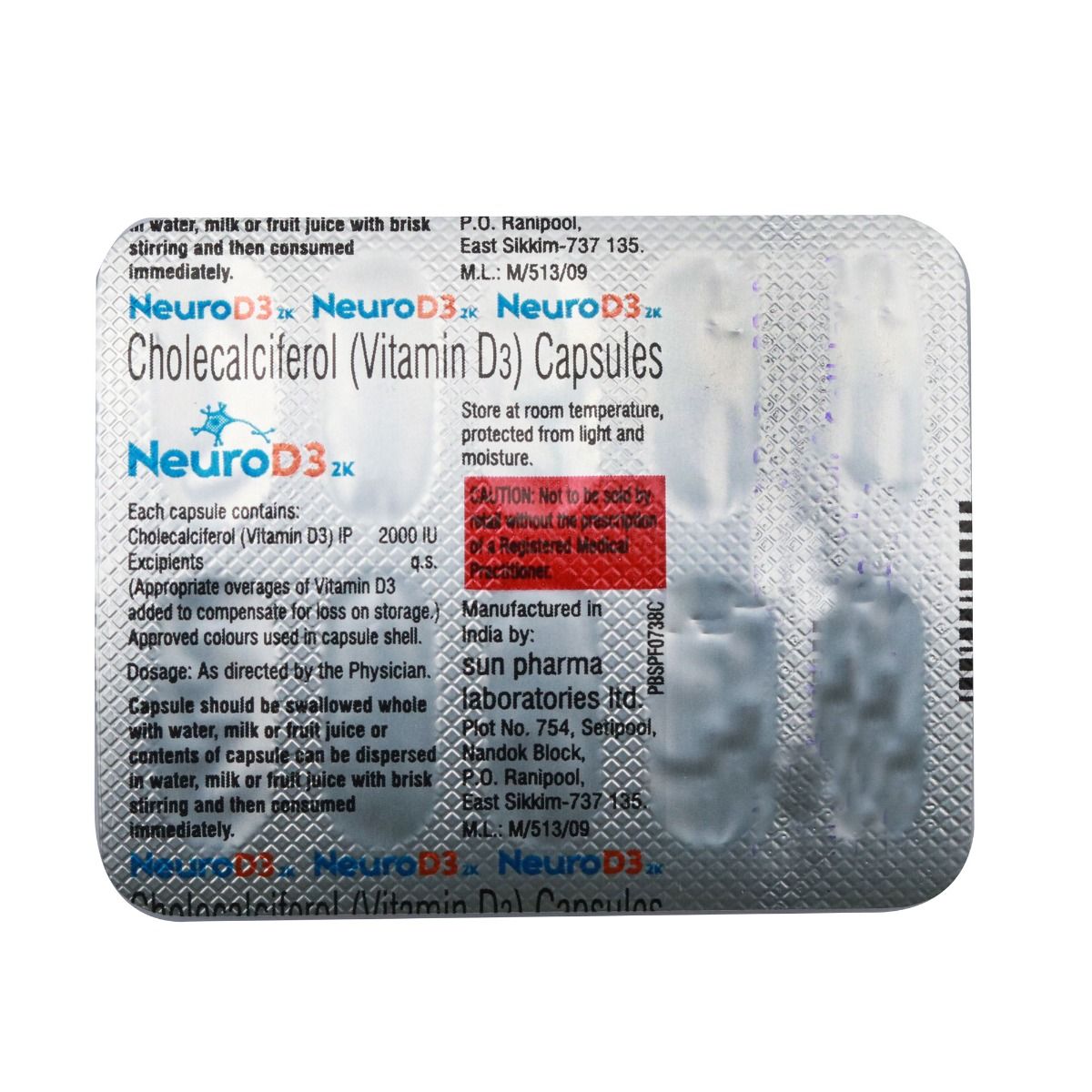 Neuro D3 2K Capsule 10's Price, Uses, Side Effects, Composition ...