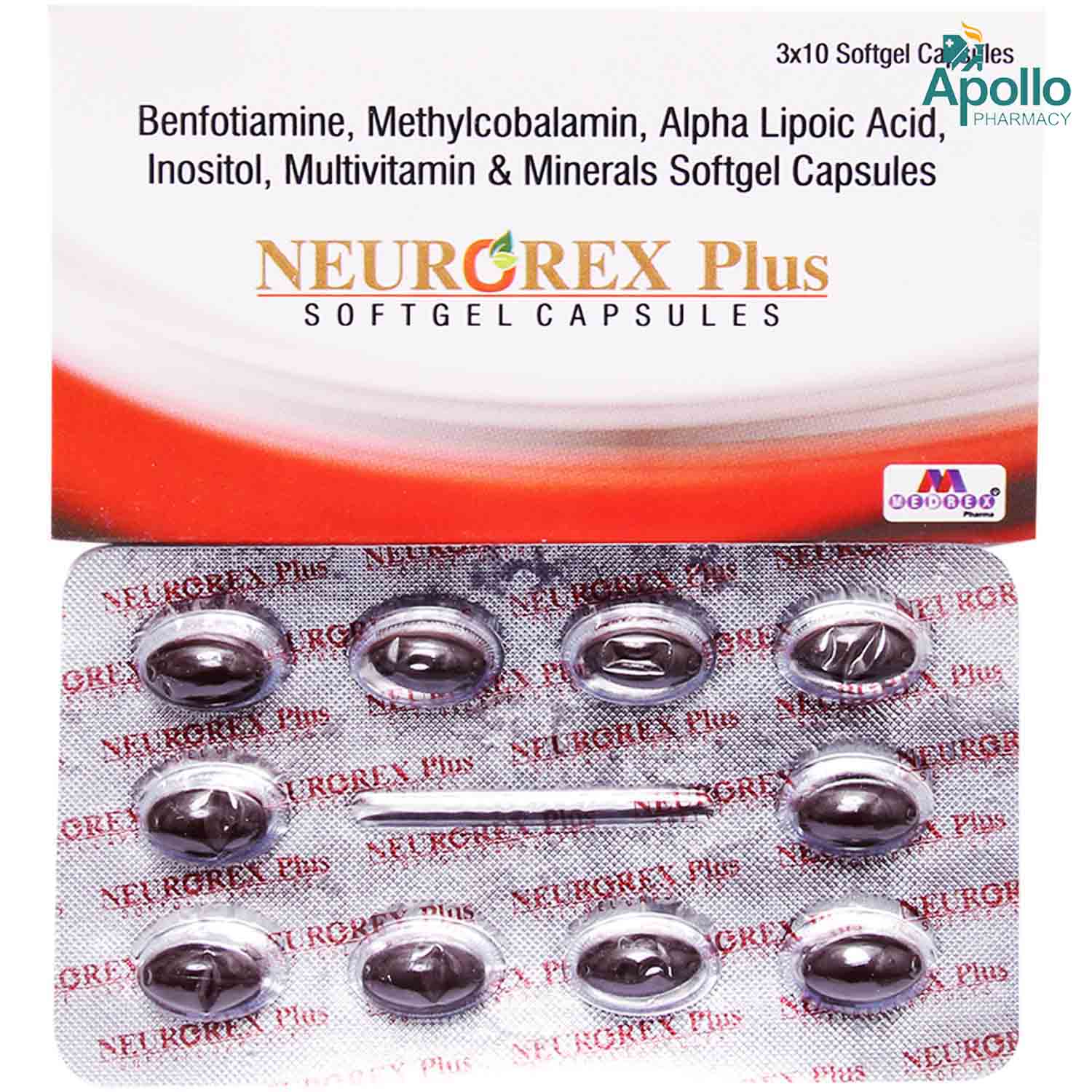 NEUROREX PLUS TABLET 10'S Price, Uses, Side Effects, Composition ...