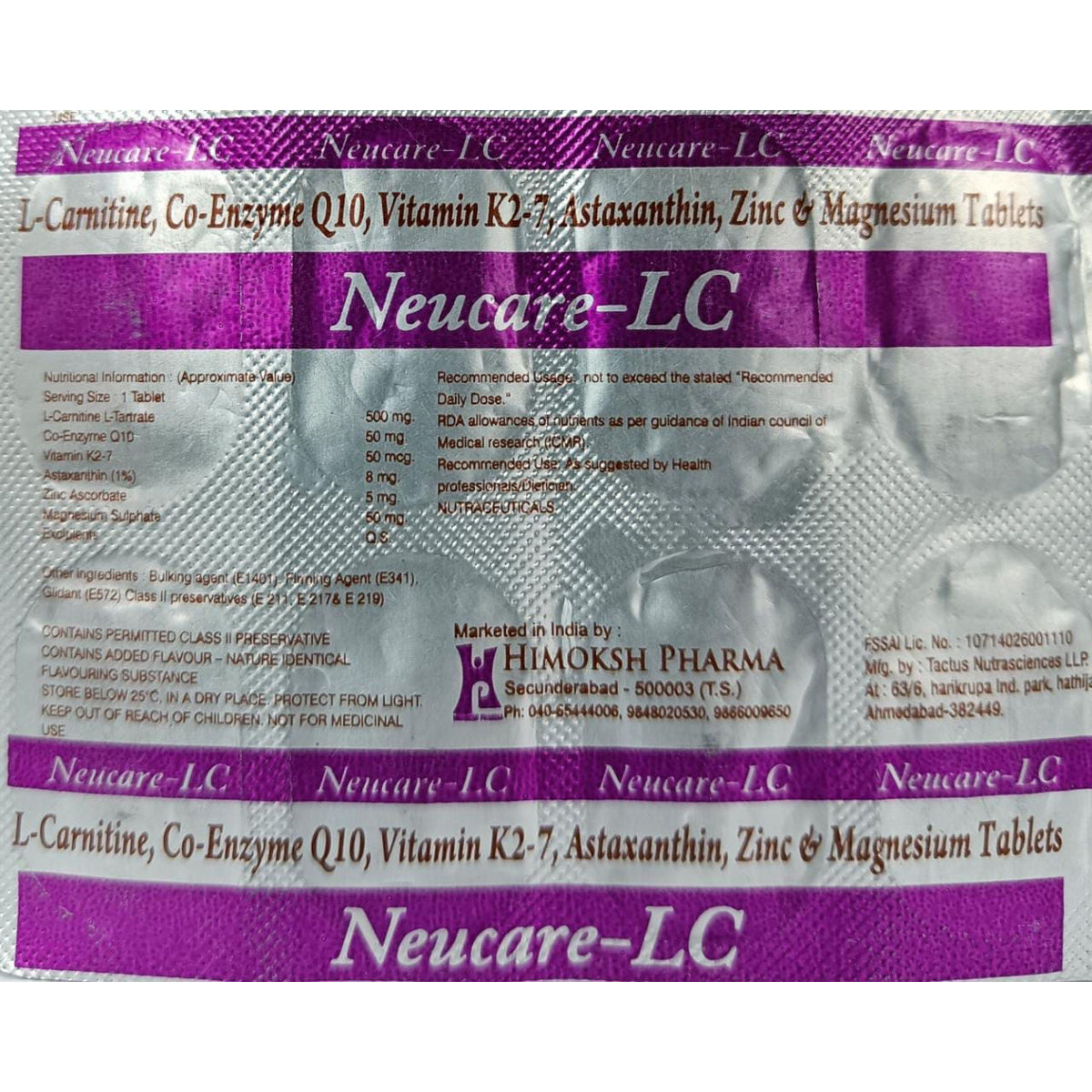 Neucare LC Tablet 10's Price, Uses, Side Effects, Composition - Apollo ...