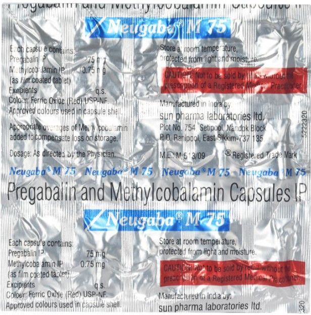 Neugaba M 75 Capsule 15's Price, Uses, Side Effects, Composition ...