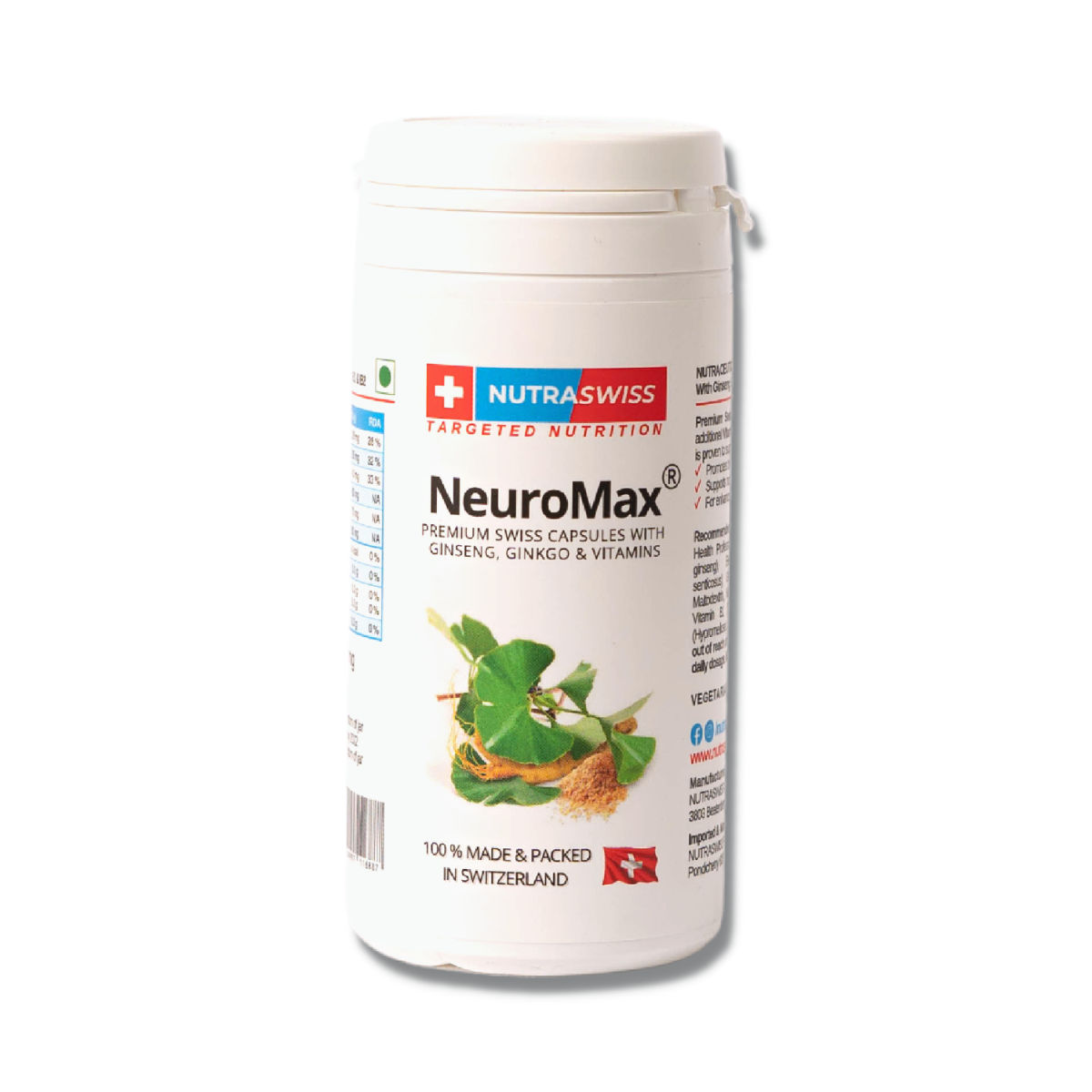 Nutraswiss NeuroMax, 60 Capsules Price, Uses, Side Effects, Composition ...