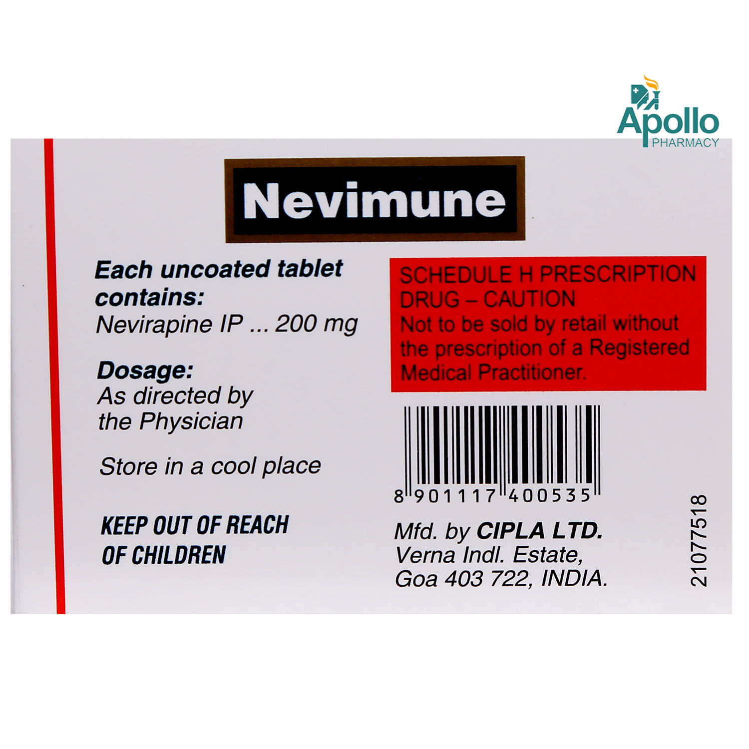 NEVIMUNE 200MG TABLET 10'S Price, Uses, Side Effects, Composition ...