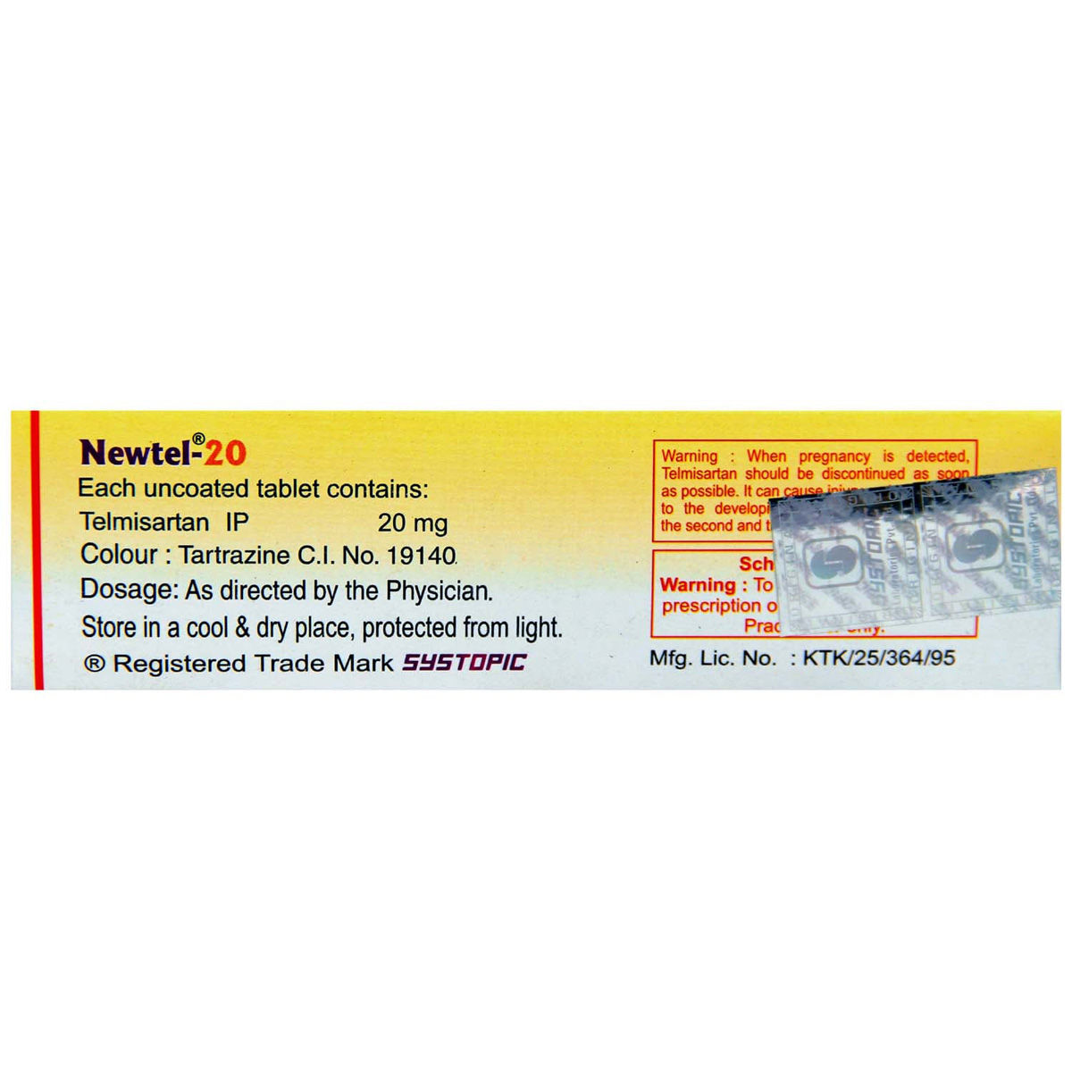 Newtel-20 Tablet 10's Price, Uses, Side Effects, Composition - Apollo ...