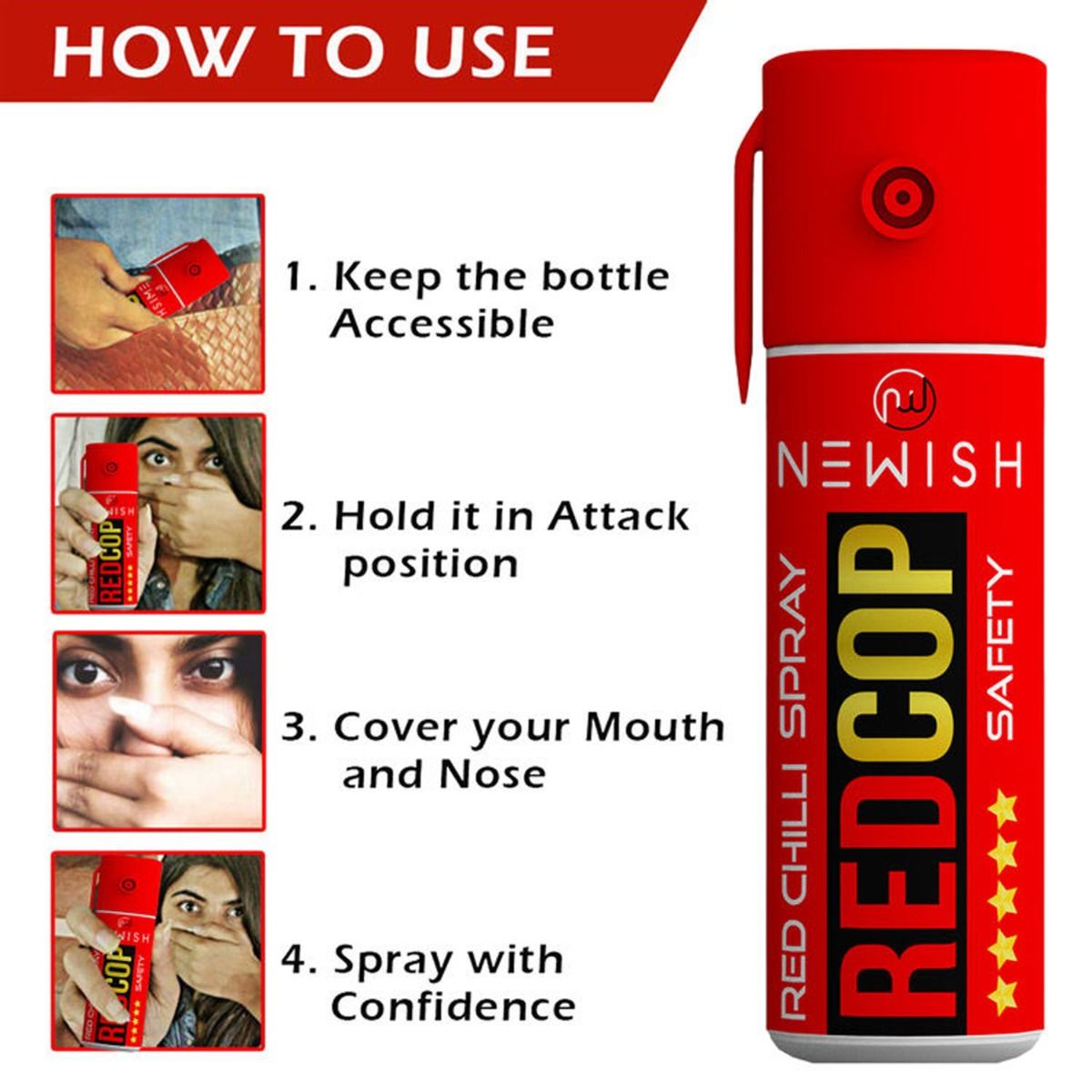 Newish Redcop Red Chilli Spray, 55 ml Price, Uses, Side Effects ...