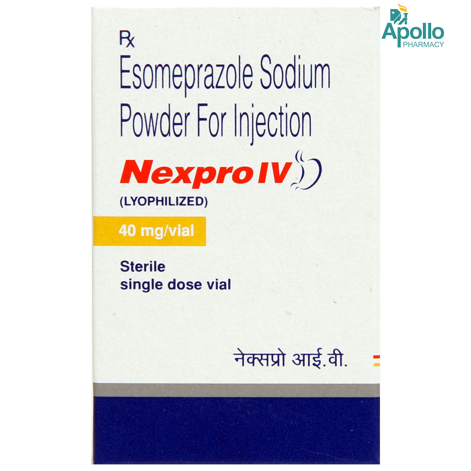 Nexpro 40 mg Injection 1's Price, Uses, Side Effects, Composition ...