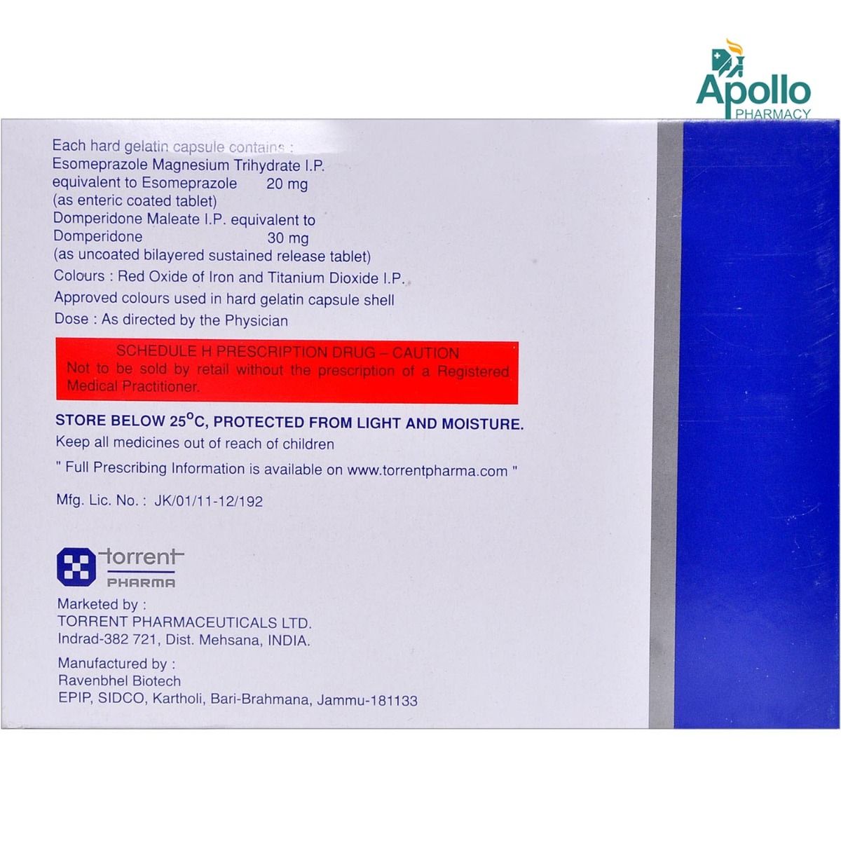 Nexpro RD 20 Capsule 10's Price, Uses, Side Effects, Composition ...