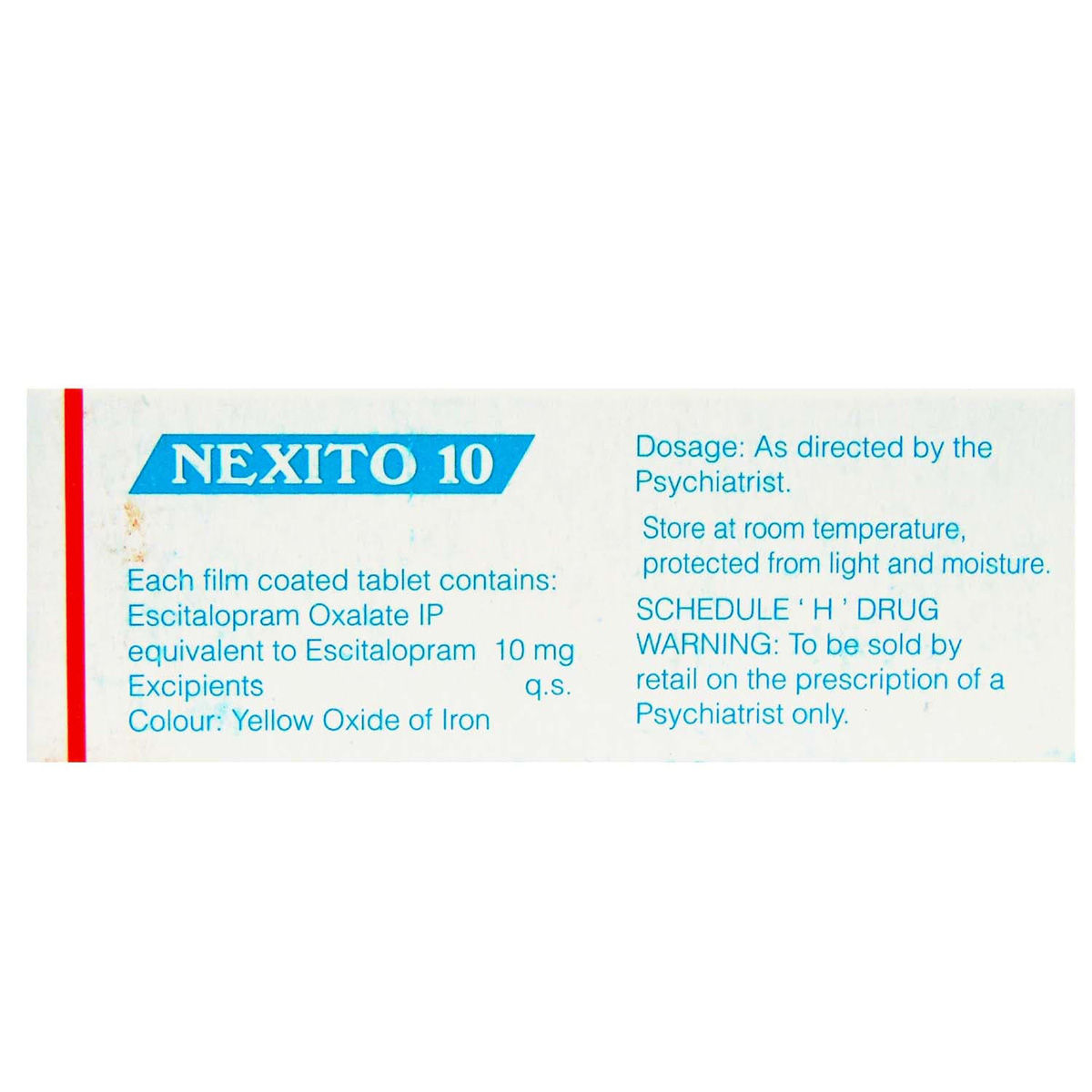 Nexito Tablet 10's Price, Uses, Side Effects, Composition - Apollo Pharmacy