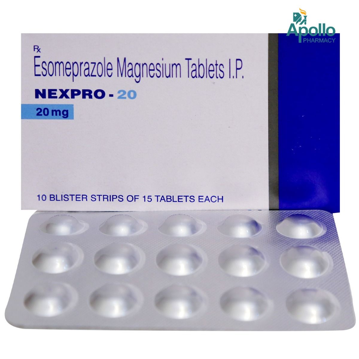 Nexpro-20 Tablet 15's Price, Uses, Side Effects, Composition - Apollo ...