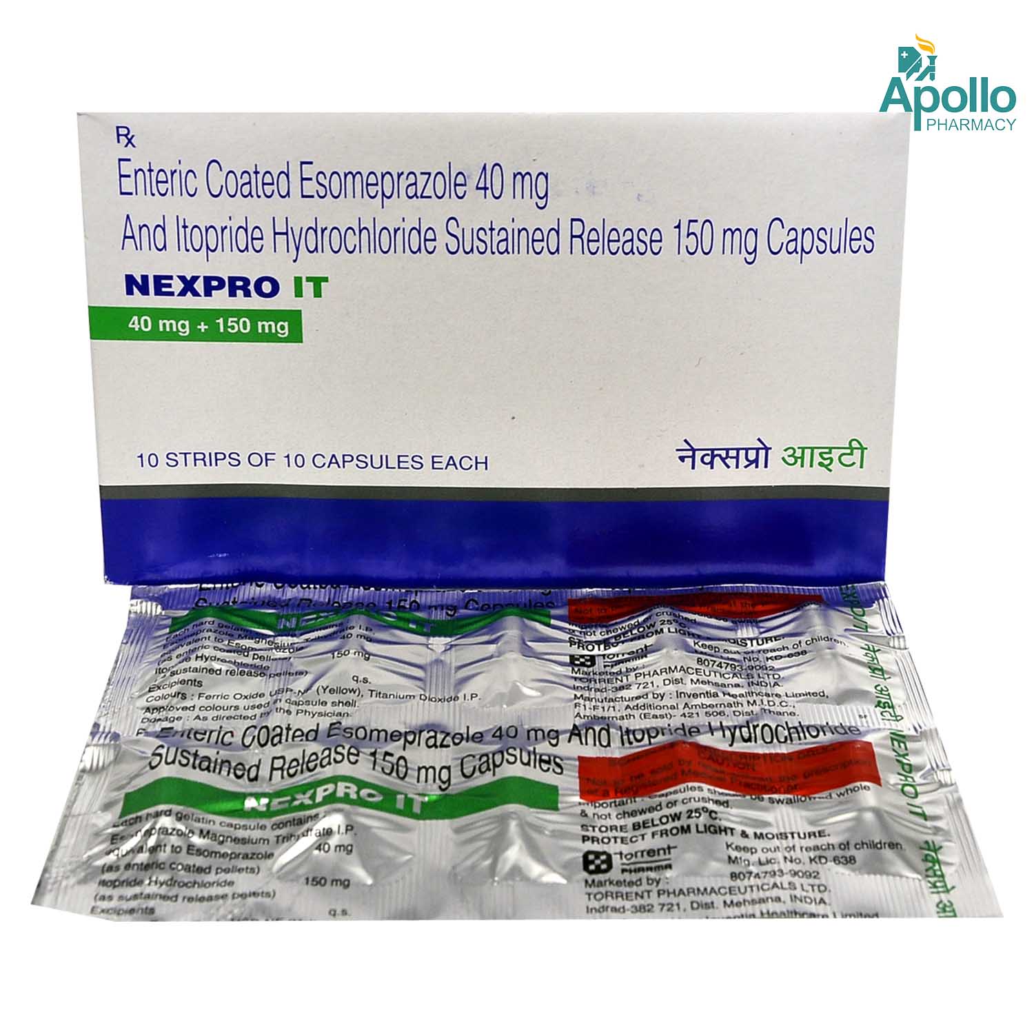 Nexpro IT Capsule 10's Price, Uses, Side Effects, Composition - Apollo ...