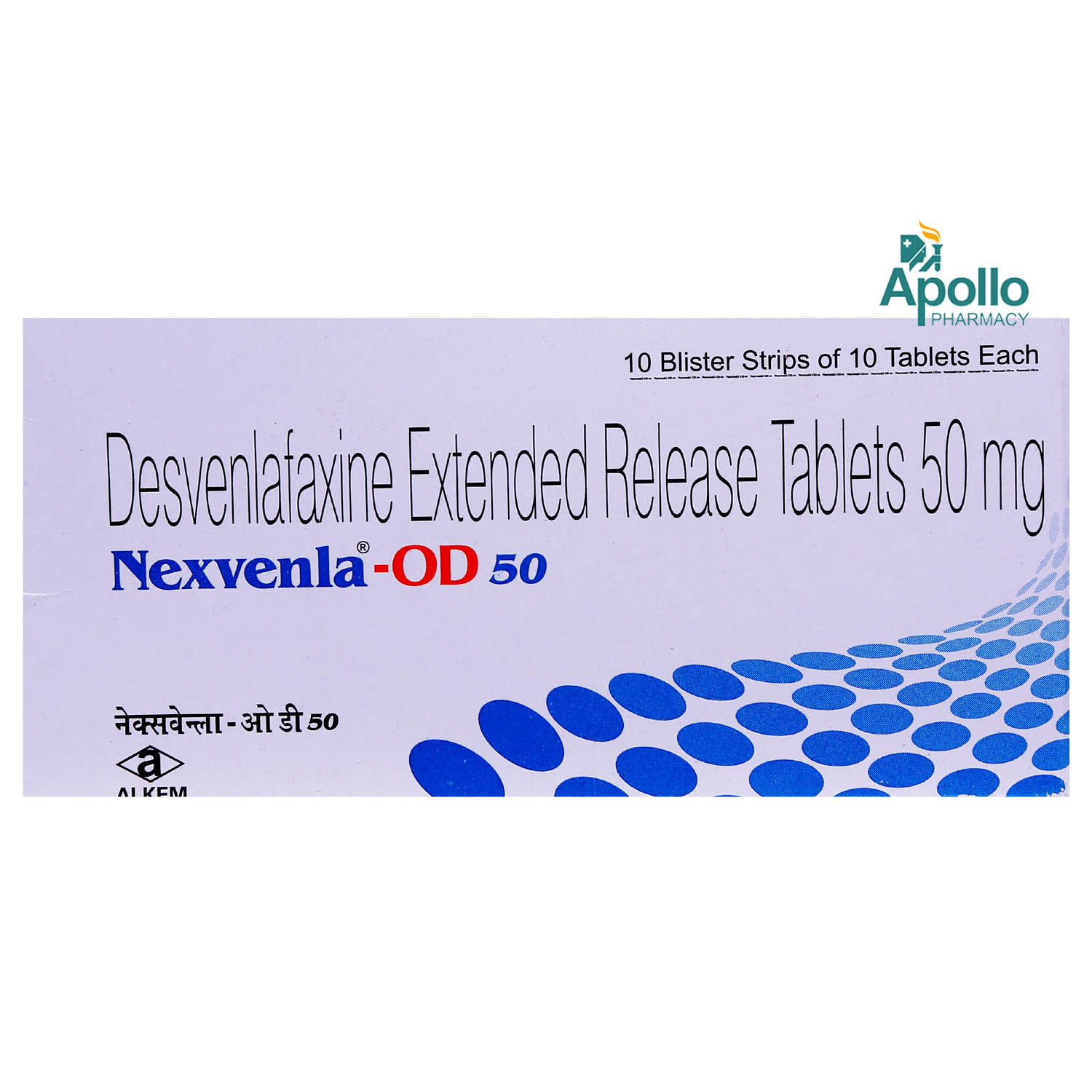 Nexvenla-OD 50 Tablet 10's Price, Uses, Side Effects, Composition ...