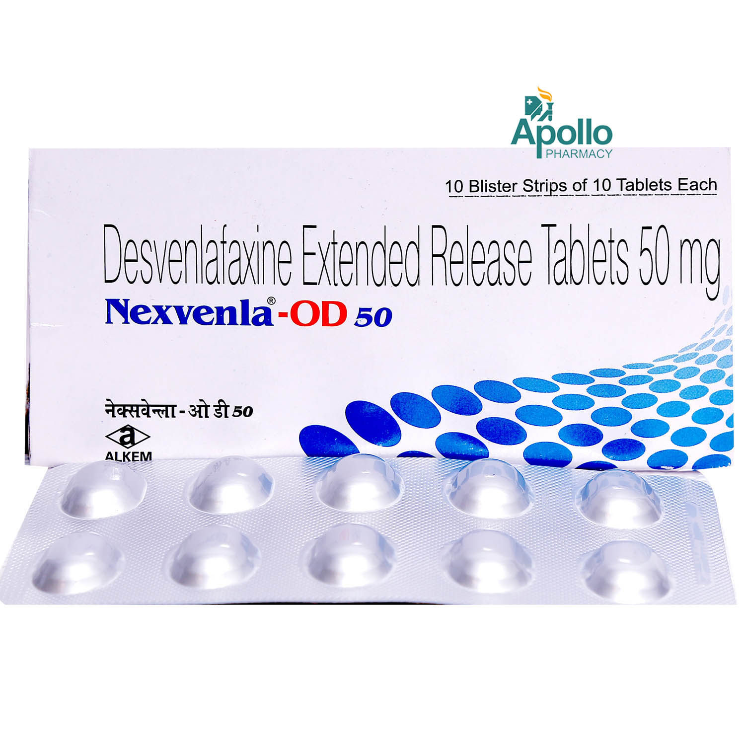 Nexvenla-OD 50 Tablet 10's Price, Uses, Side Effects, Composition ...